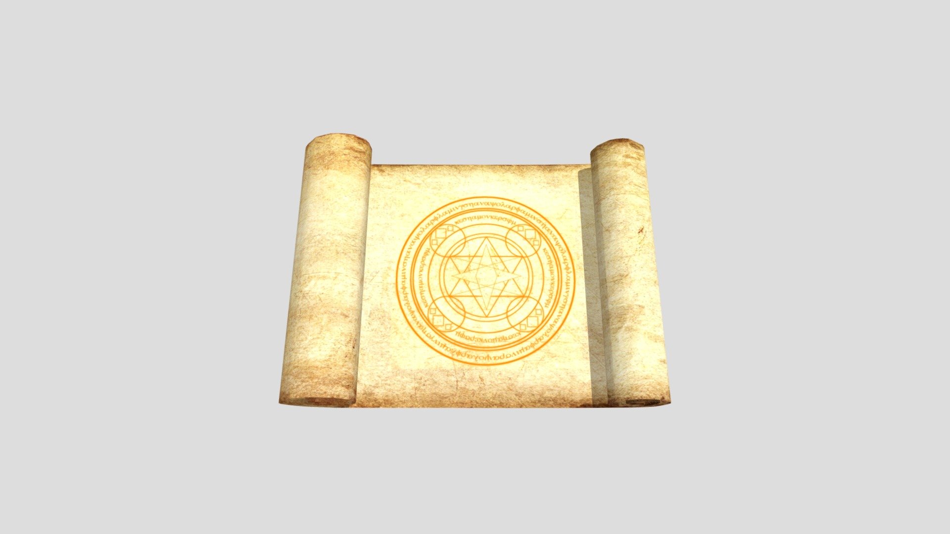Magic Scroll - 3D model by jespinosa [da6066a] - Sketchfab