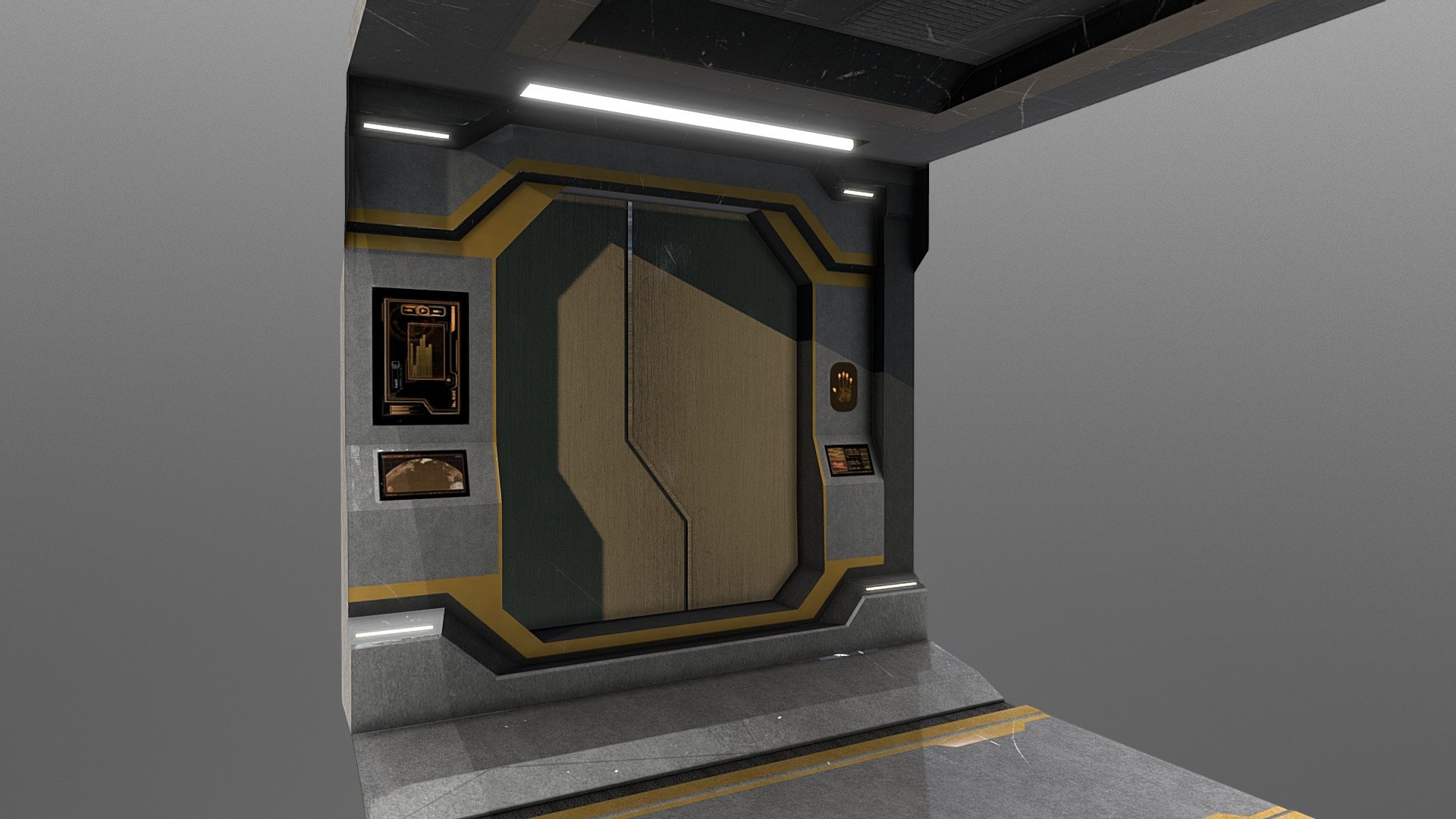 Sci-Fi Modular Door - 3D model by Vrushank Gajjar (@gd47vrushank ...