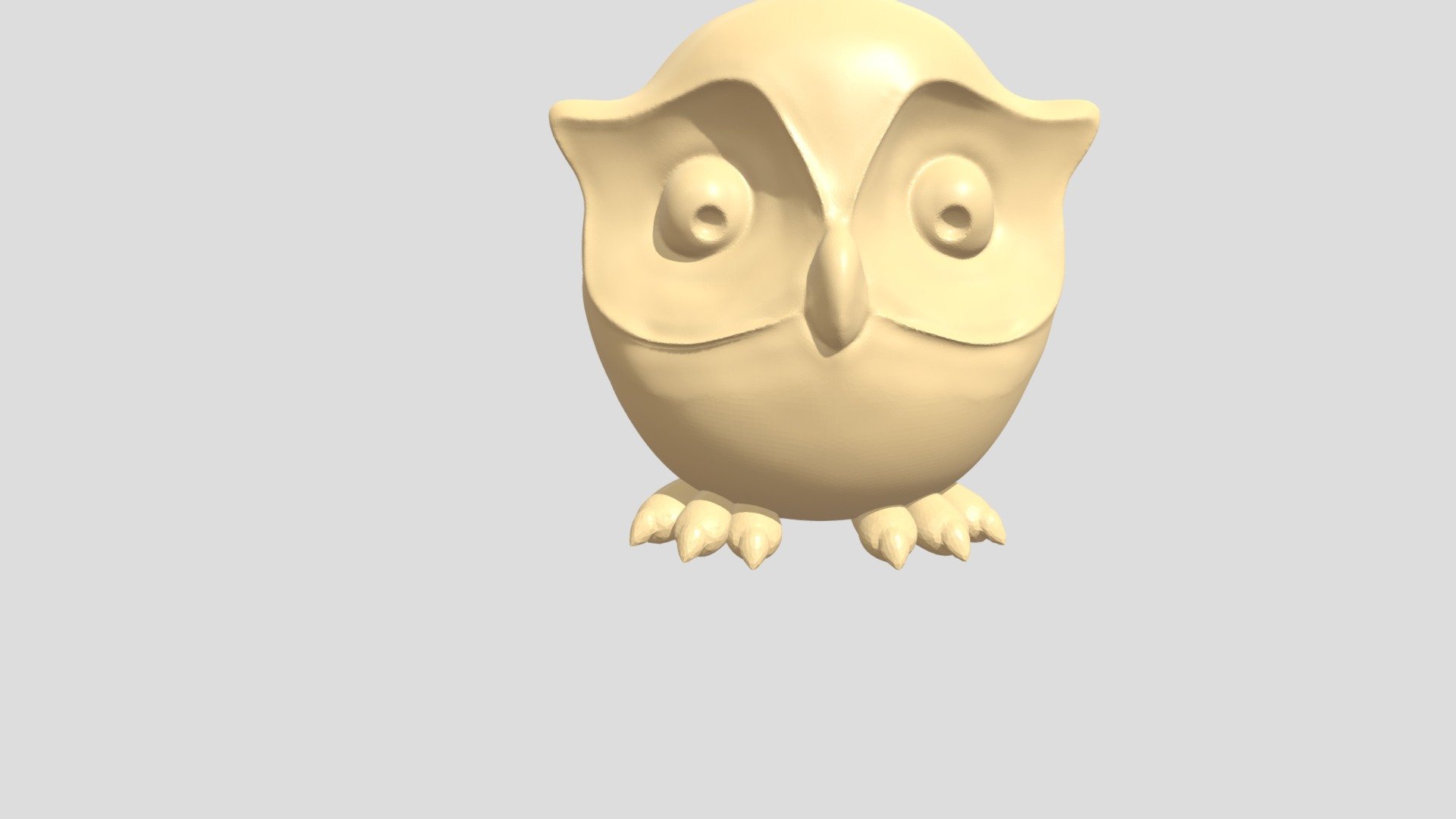 Clay Owl - Download Free 3D model by HipDaMaster [da628d2] - Sketchfab