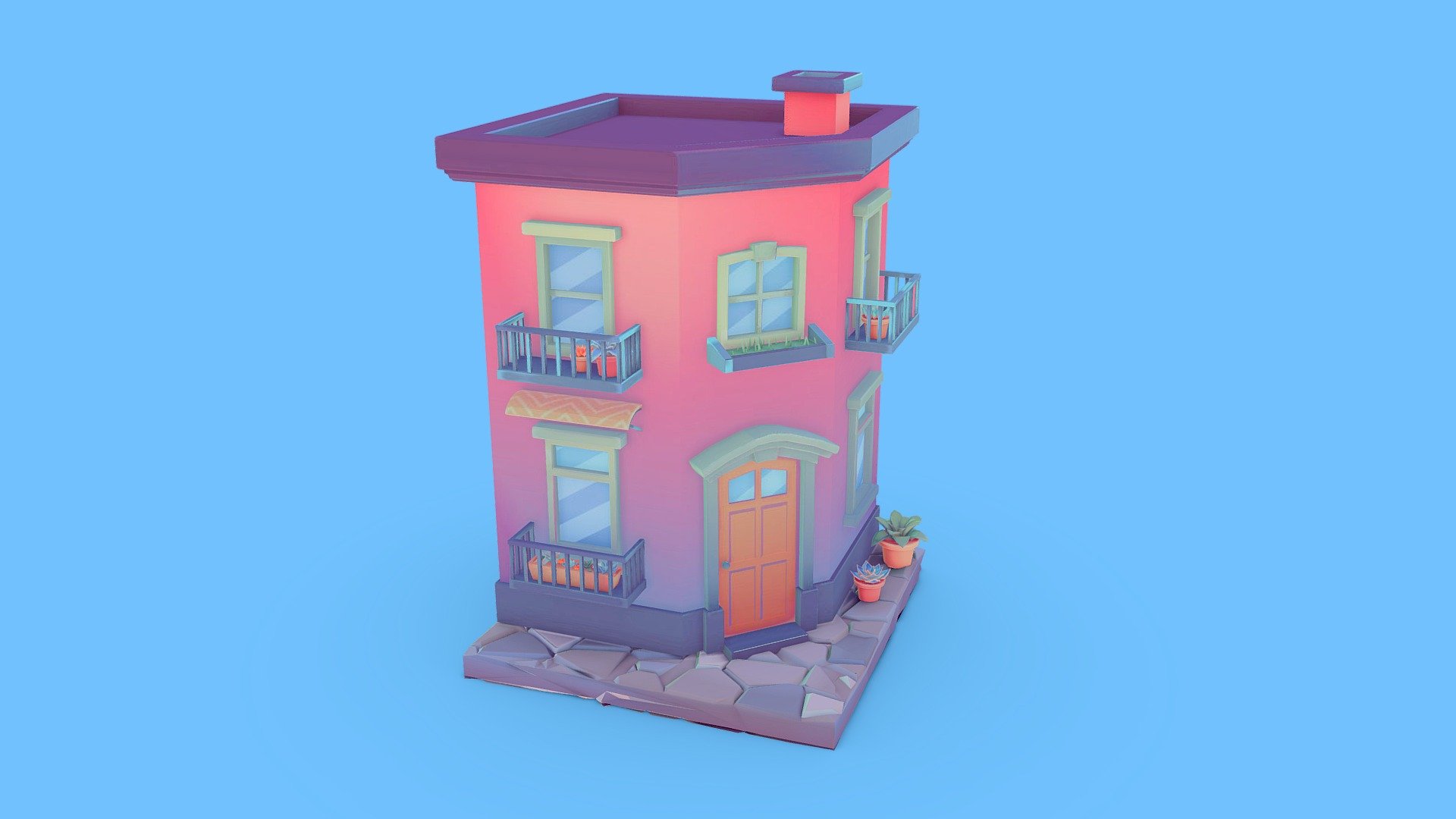 Stylized Building - 3D model by Maïlys Hainaut (@mayartfully) [da62fa1 ...