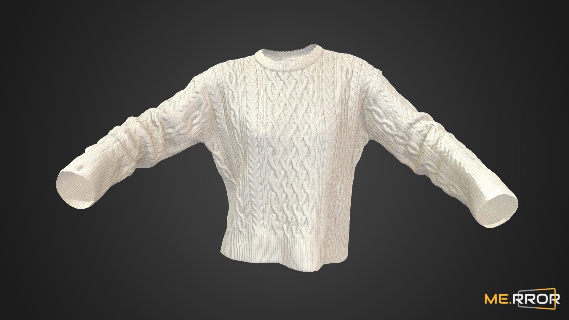 White Knit Sweater - Buy Royalty Free 3D model by ME.RROR Studio ...