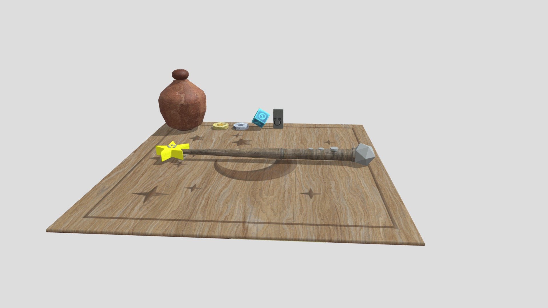 Magic potions table - 3D model by Vhickman [da65997] - Sketchfab
