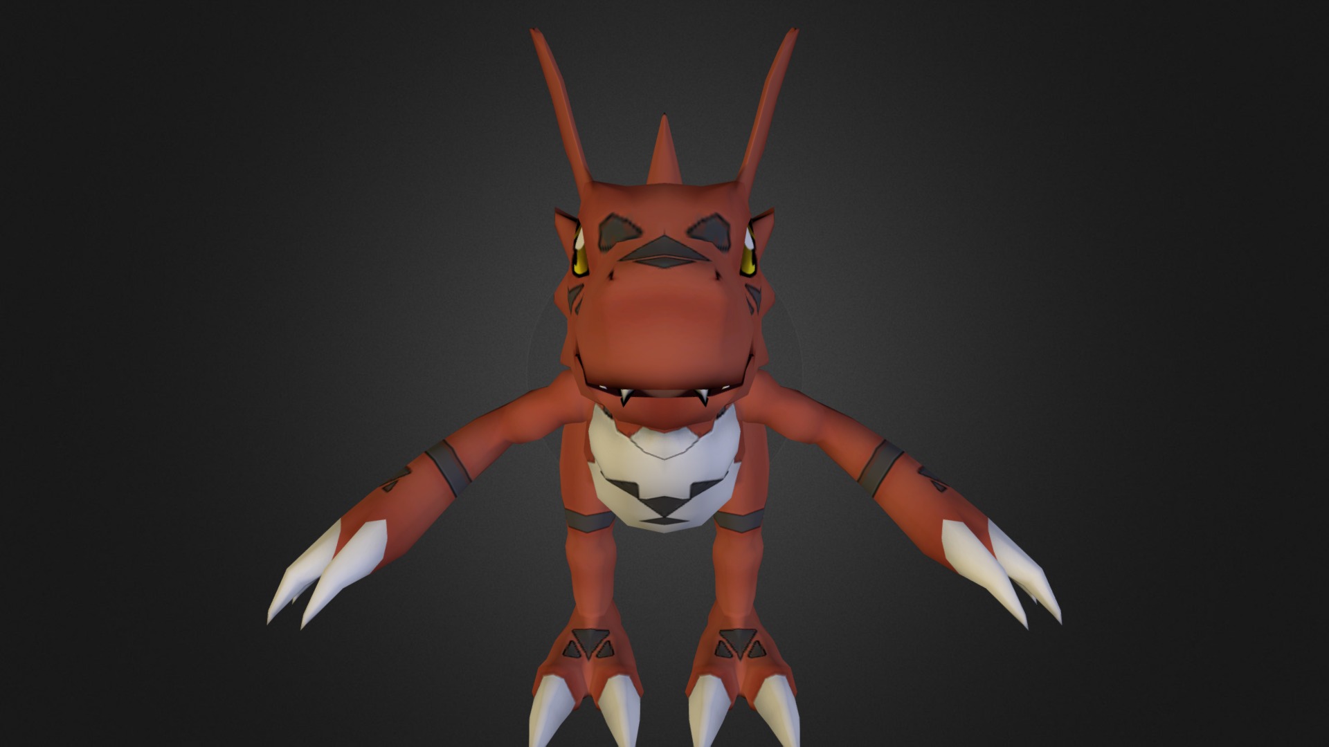 PC Computer - Digimon Masters - Guilmon - 3D model by rogarmao [da6aa22 ...