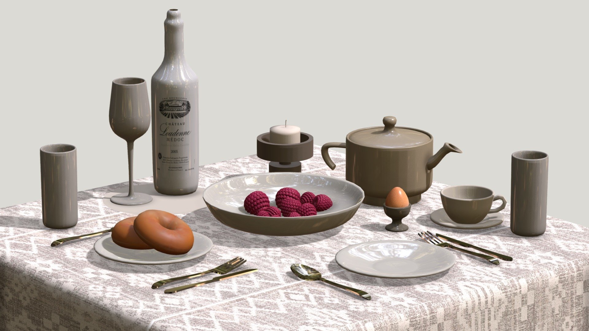 Lunch - 3D model by Hana Atikah CANTICA (@cantica) [da6e72f] - Sketchfab