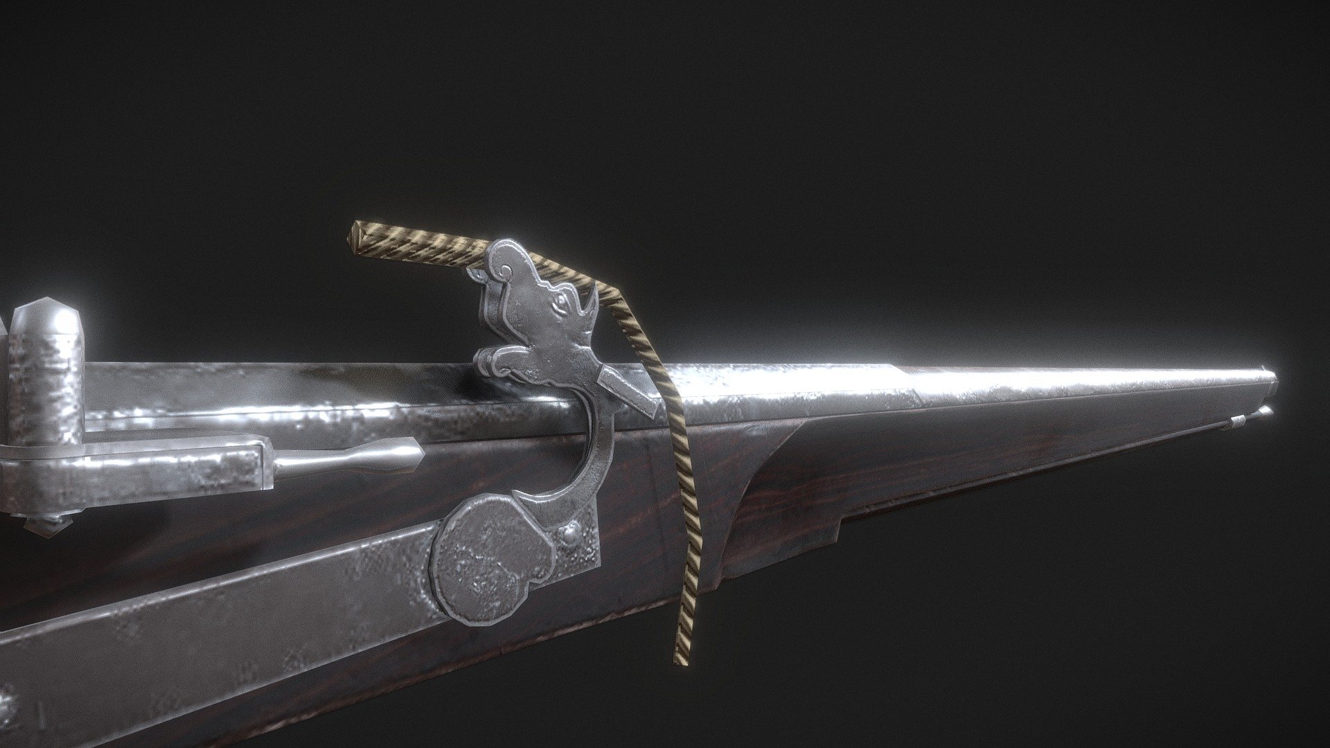 Dutch Matchlock from 17th Century - Download Free 3D model by A1 ...