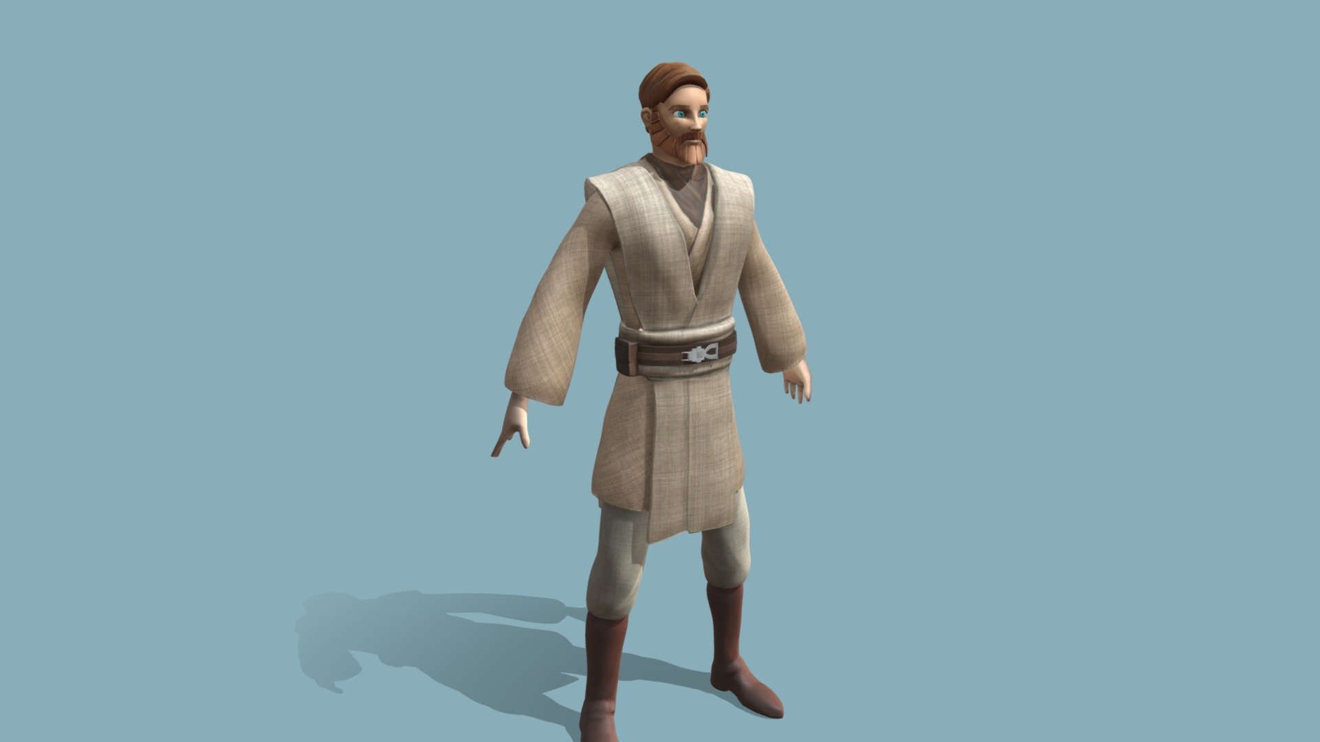 Obi Wan Kenobi (stylized) - 3D model by bwedge87 [da70a21] - Sketchfab