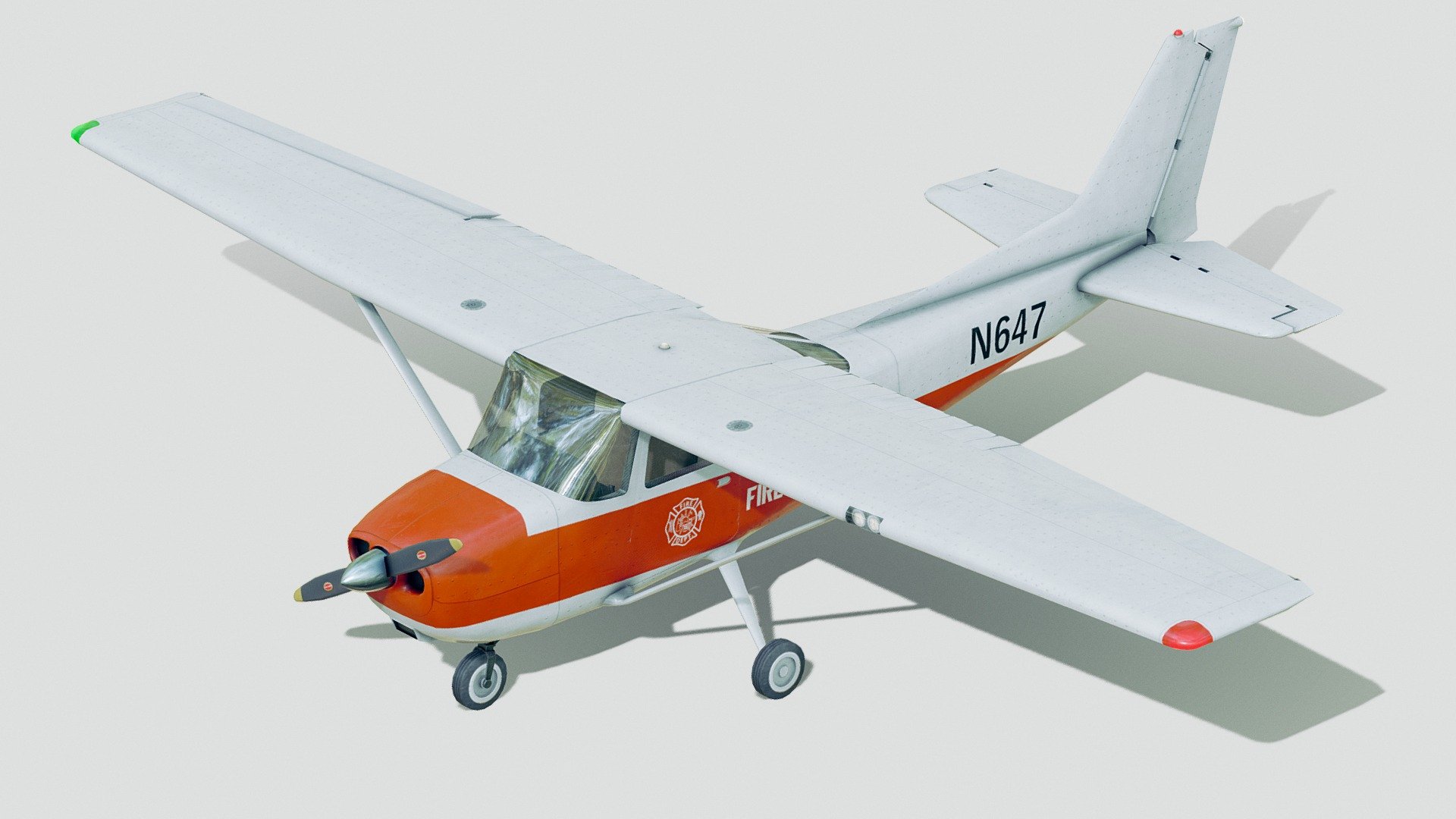 Light Airplane- Fire & Rescue - Buy Royalty Free 3D model by ...