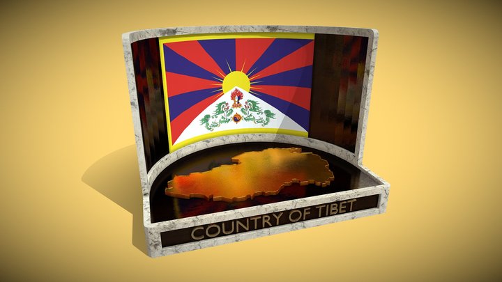 Country-map 3D models - Sketchfab