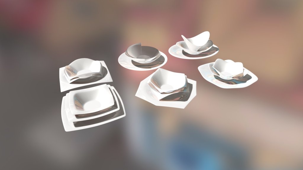 plate set - 3D model by segamanov [da73138] - Sketchfab
