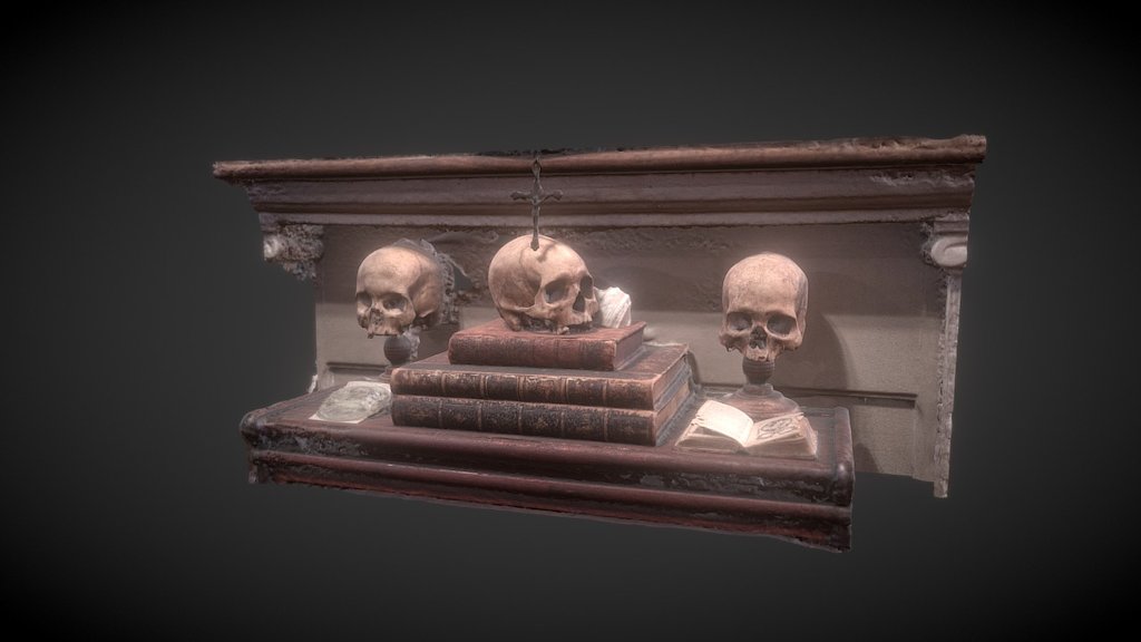 Cabinet of Curiosities Skull Vanitas - 3D model by MechanicalWhispers ...
