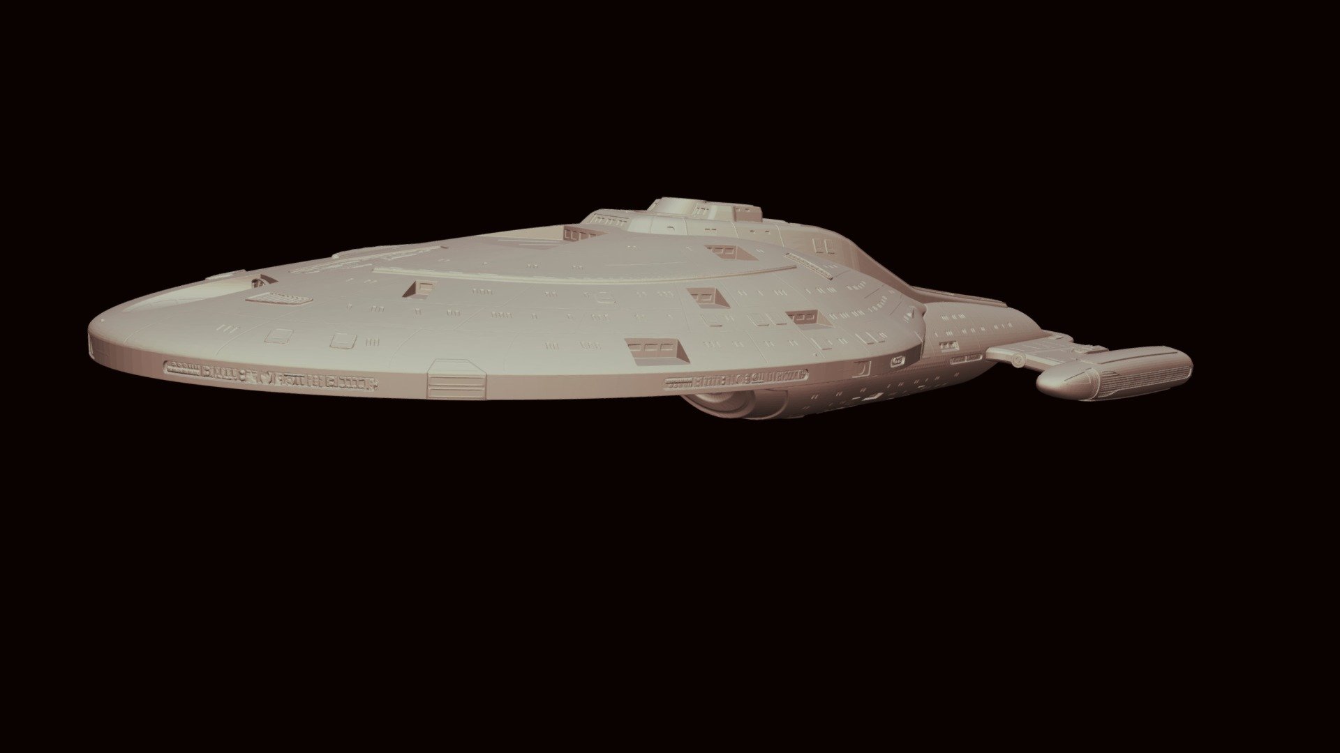 Intrepid Class Starship - Download Free 3D model by Feltman Langer ...