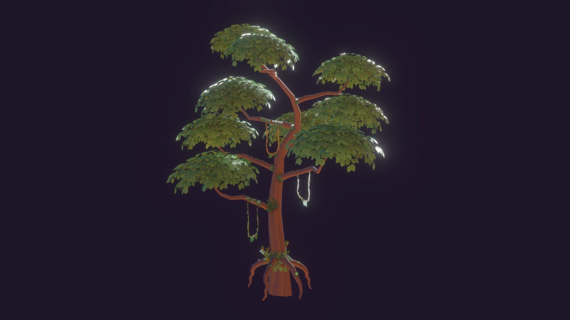 Tropical Tree - 1# - 3D model by pook (@son.of.a.pook) [da76151 ...