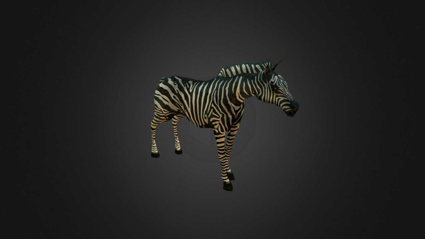 Zebra Low Poly Game Animation - 3D model by NuttyApps (@t.k) [da78b7c ...