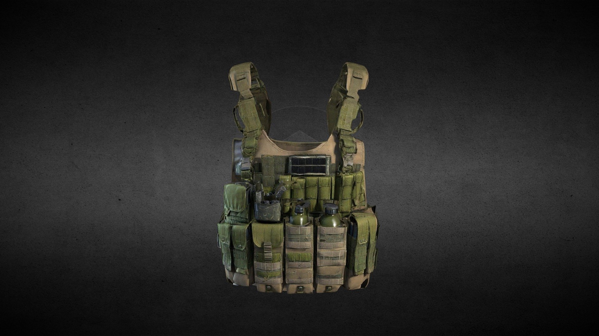 A detailed military tactical vest - 3D model by dushanforrest343 ...