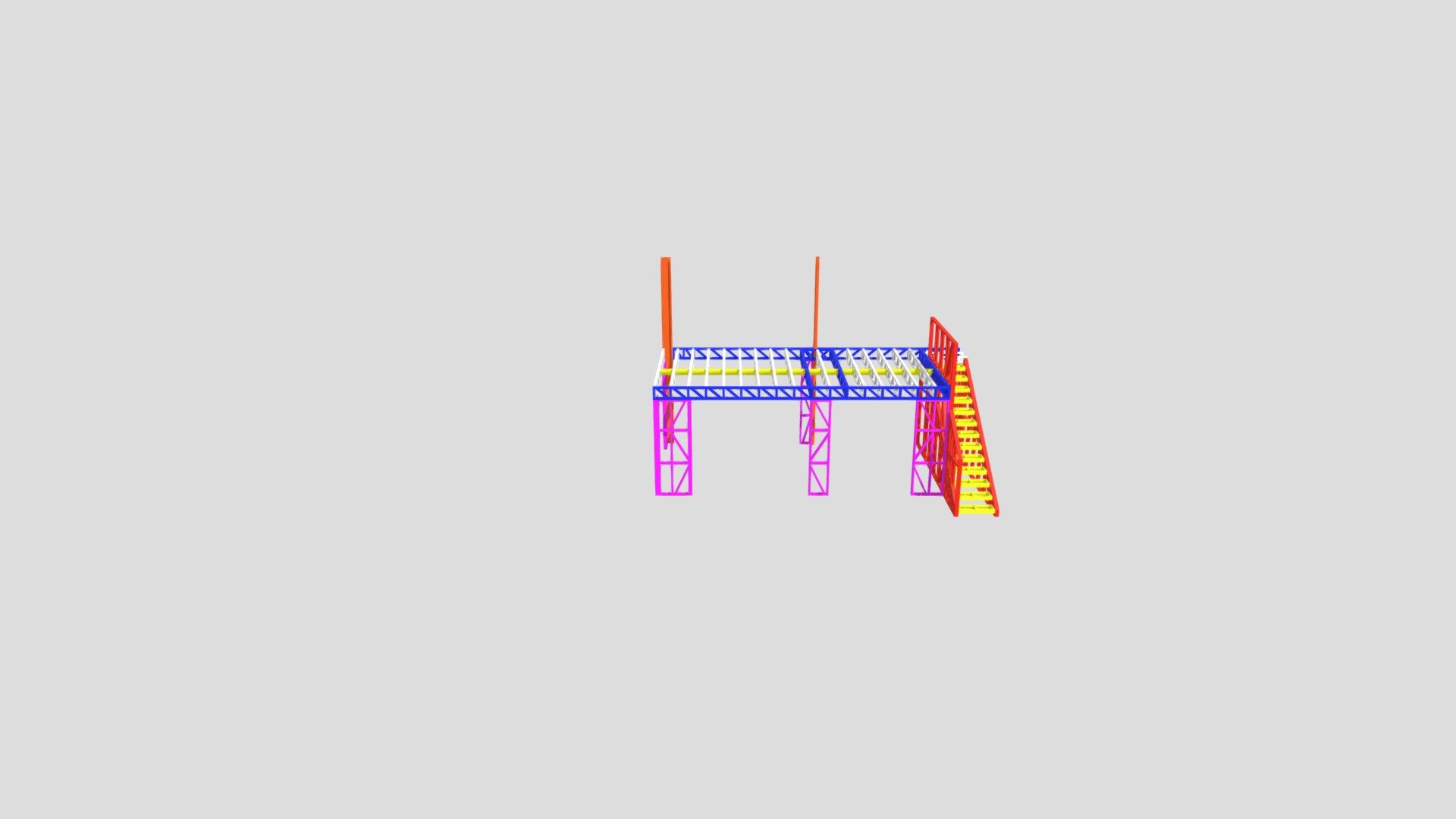 240227-3-BT: Mezzanine R03 - 3D model by Steel Frames Direct & Go Tiny ...