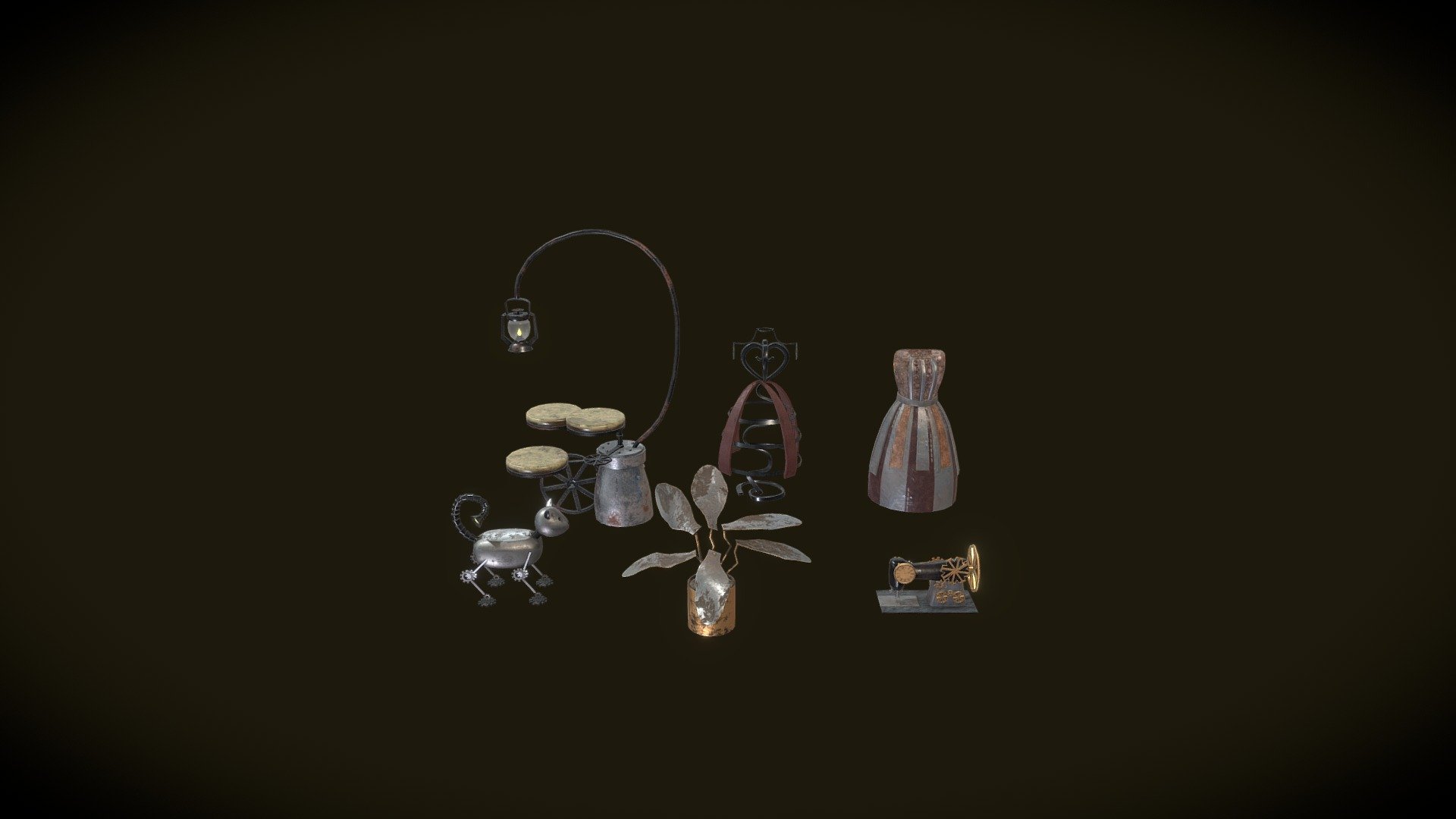 Steampunk Props - 3D model by K R Holcombe (@KRHolcombe) [da7b812 ...