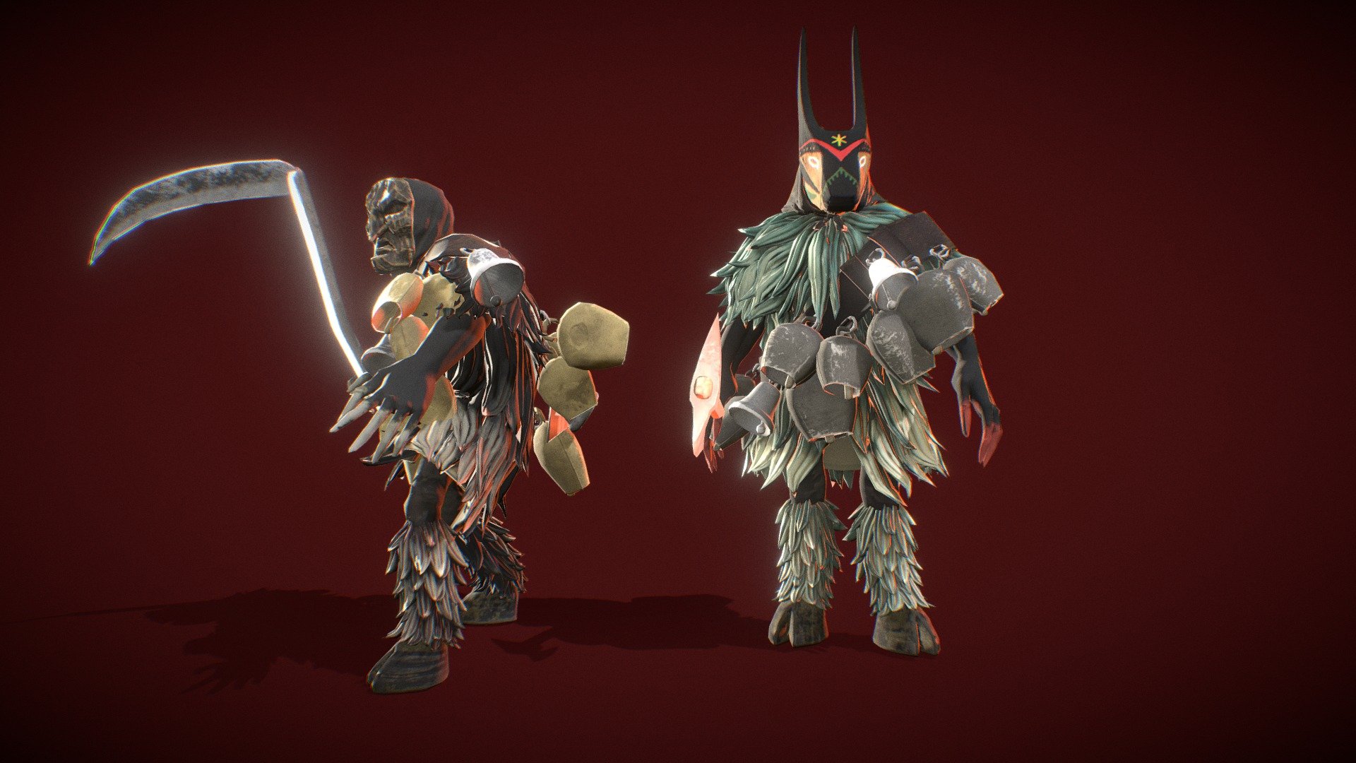 Spirit Warders 3 & 4 - 3D model by neomorph [da7cce7] - Sketchfab