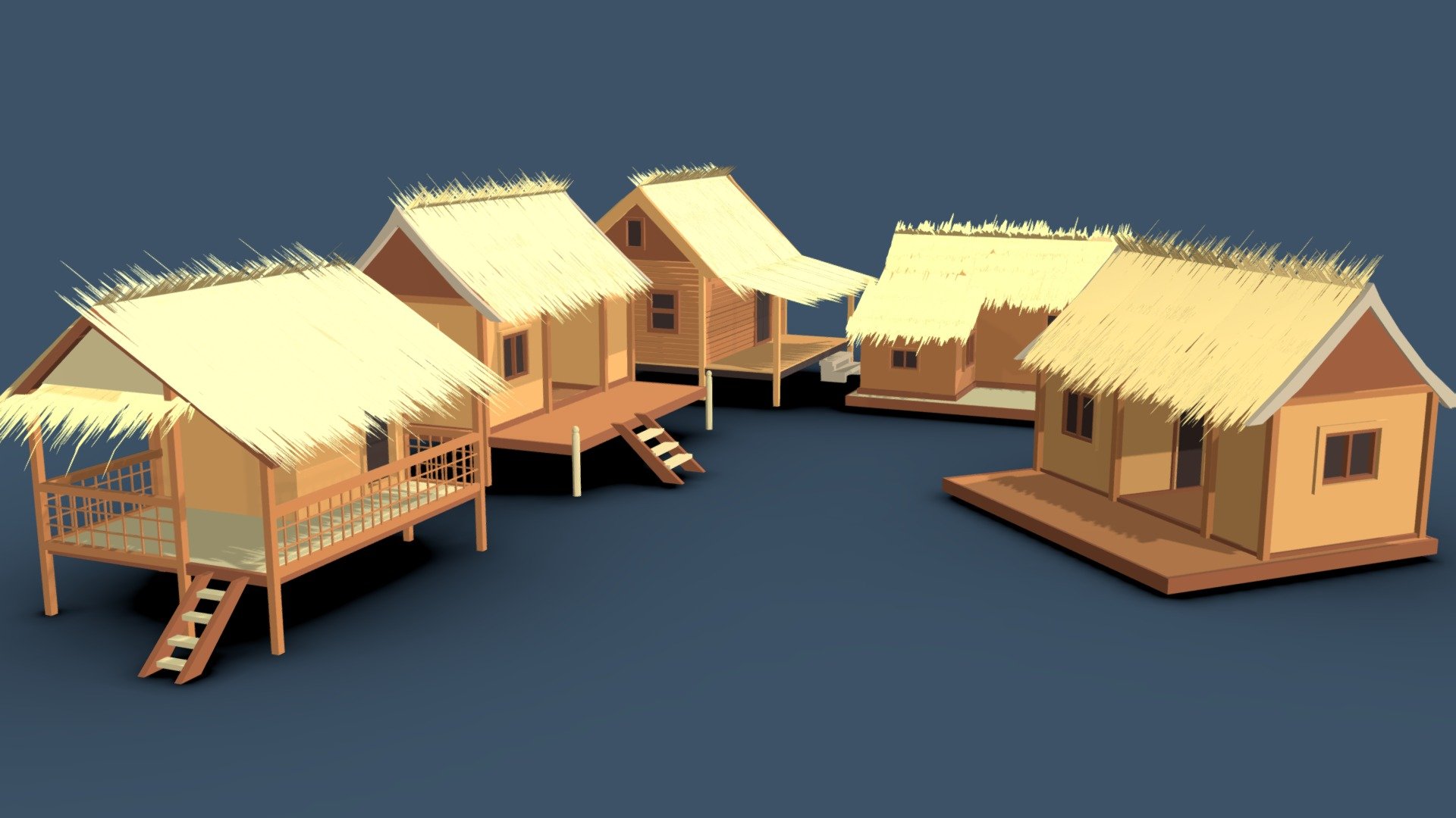 Cartoon Hut 3d Modal Pack - Download Free 3D model by POLYSCAN ...