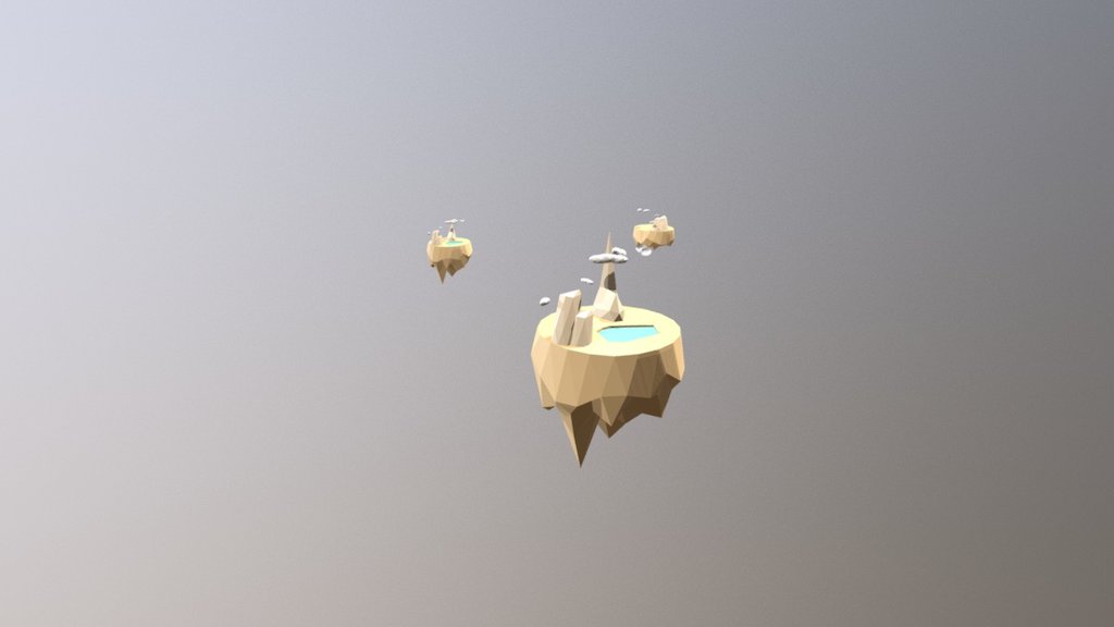 Floating Island - Download Free 3D model by davidguan [da7e0d4] - Sketchfab