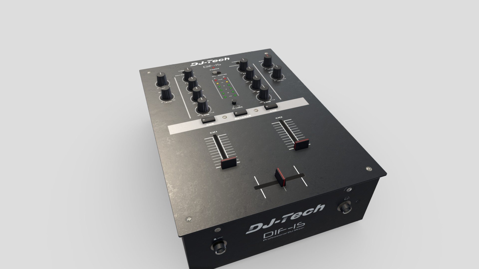 DJ Mixer DJ-Tech DIF-1S - 3D model by Geug [da80c4e] - Sketchfab