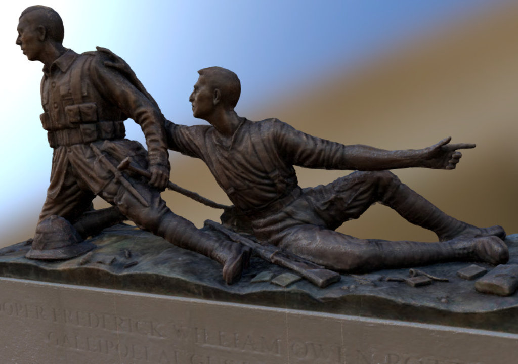 Frederick William Owen Potts VC - 3D model by public-art.uk [da81edb ...