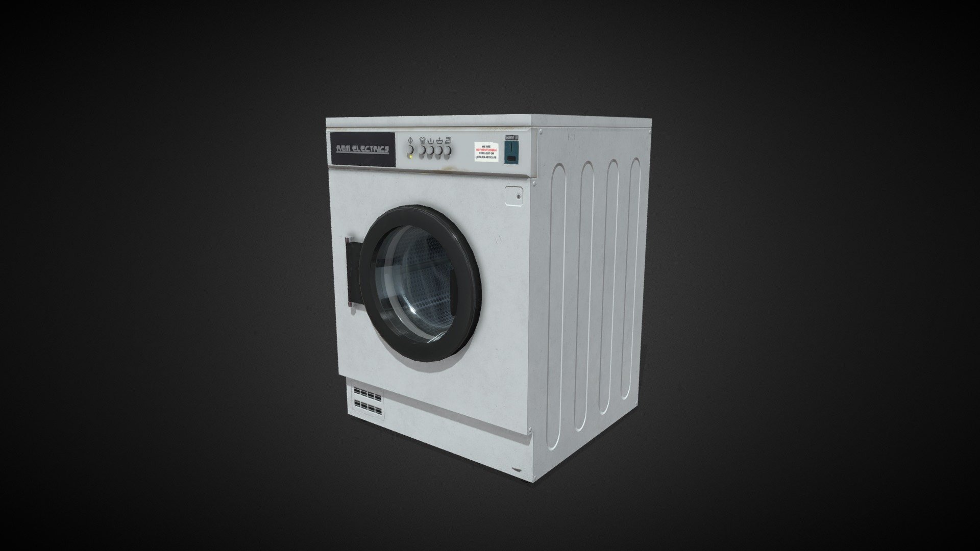 Washing Machine - 4K PBR Animated - Buy Royalty Free 3D model by ...