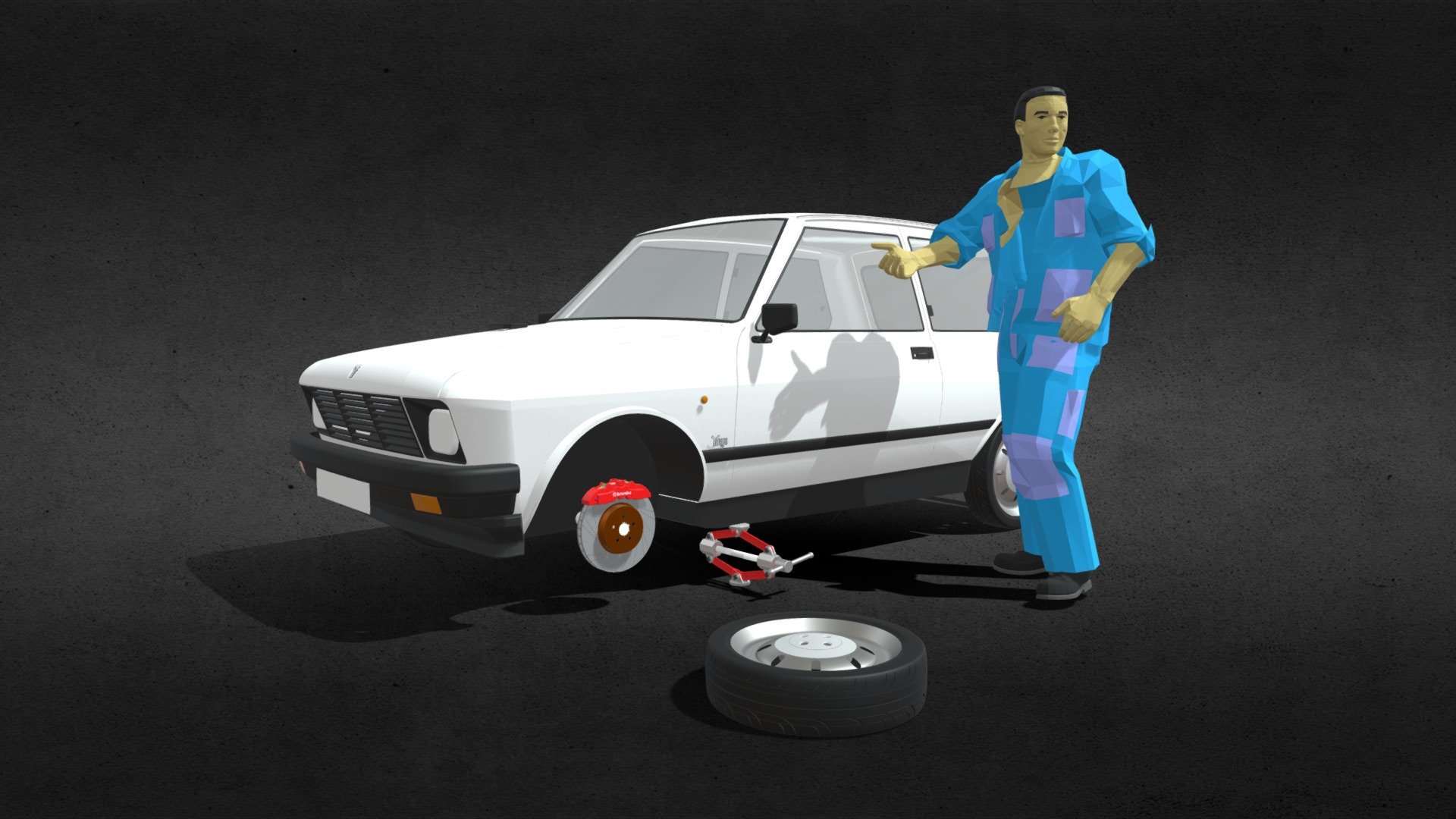 Car tire defect - Download Free 3D model by 3DDomino [da82f58] - Sketchfab