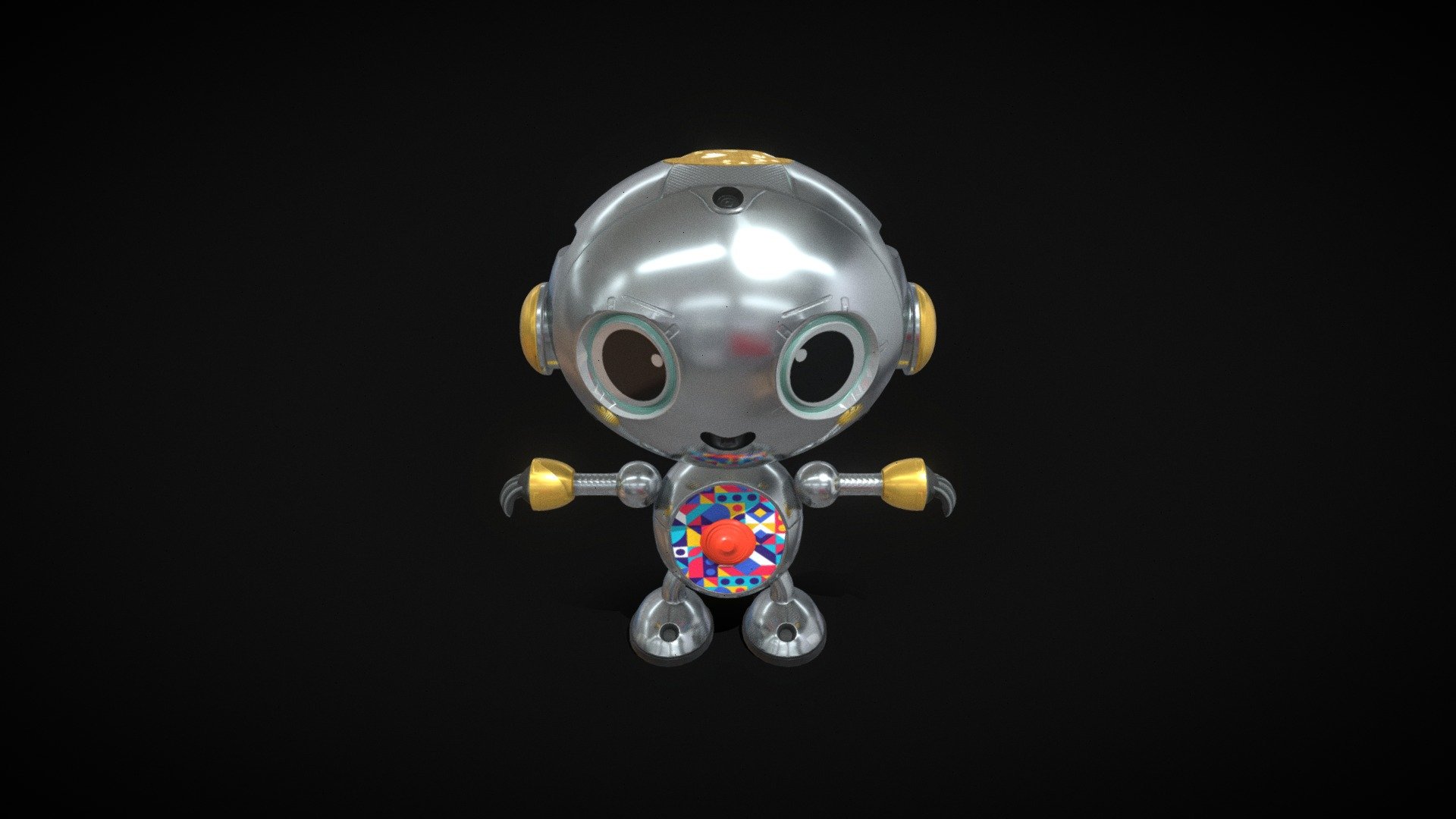 Cute Robot - 3D model by don3dstudio [da846be] - Sketchfab
