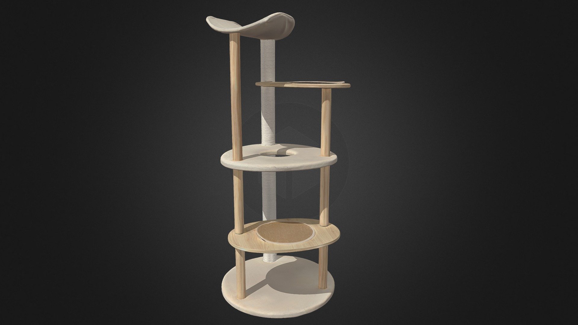 Cat Tree - Download Free 3D model by JPDV [da8790c] - Sketchfab
