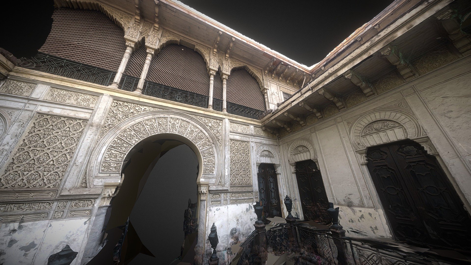 Palacio de la Alhambra - Primer Patio - Download Free 3D model by ...