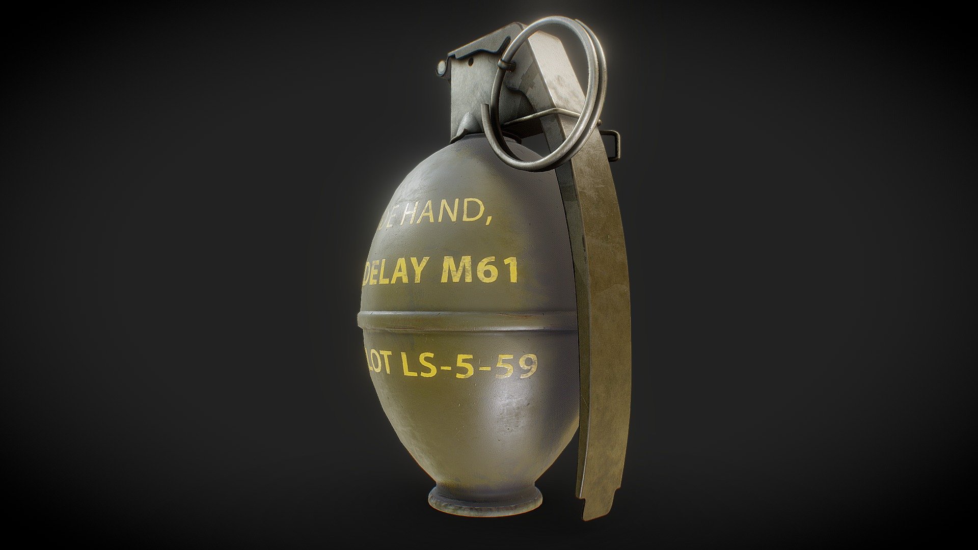 M-61 Grenade - 3D model by Hanna Antonova (@hannaantonova) [da8e999] - Sketchfab