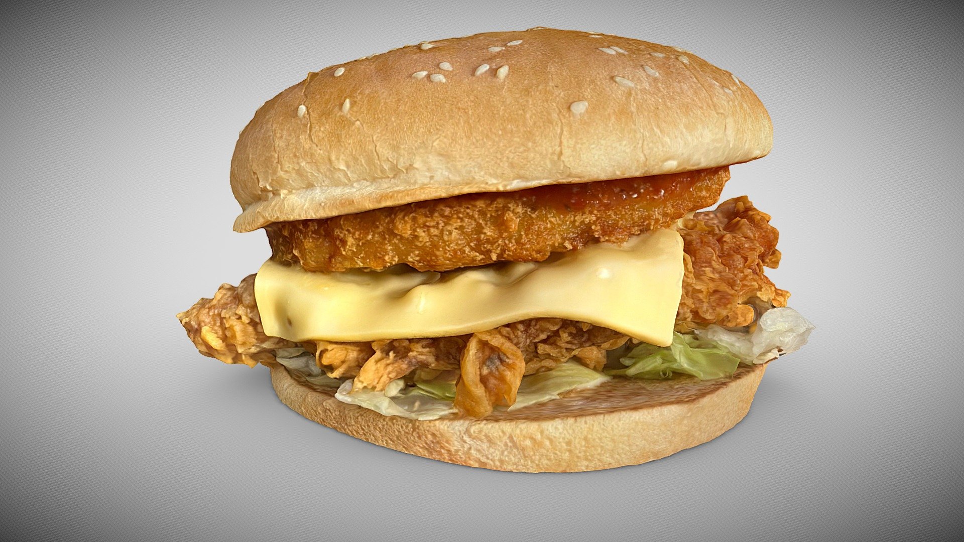 KFC, zinger burger photogrammetry - Buy Royalty Free 3D model by Alex ...