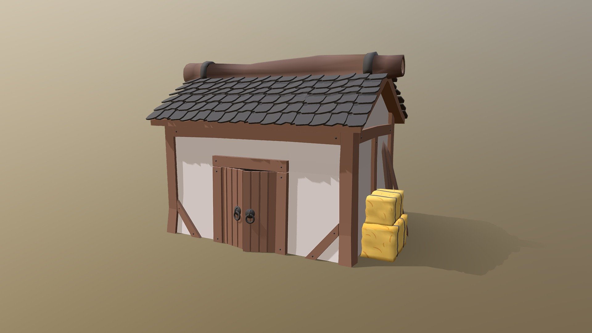 Medieval barn - Download Free 3D model by tinjalinnea [da92495] - Sketchfab