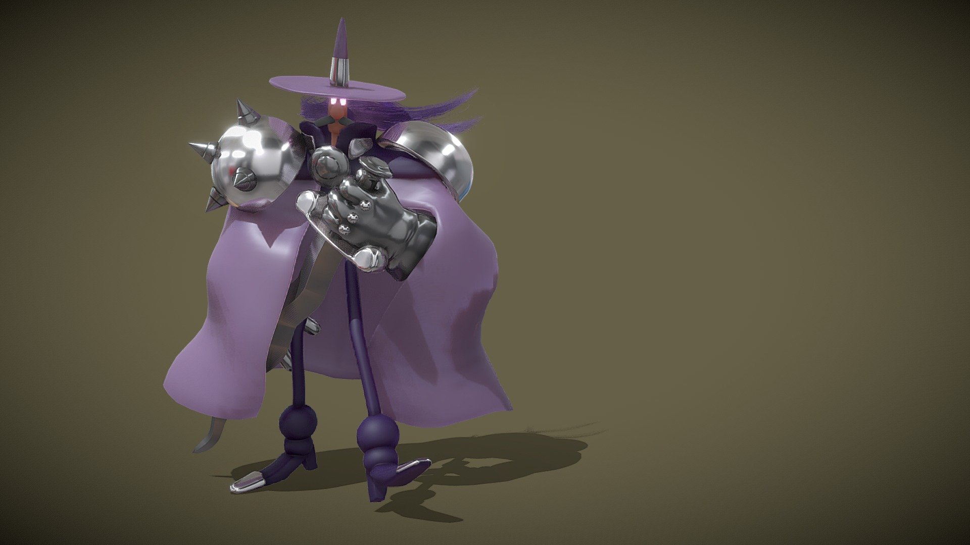 Knight purple - 3D model by daviscazar [da92e89] - Sketchfab