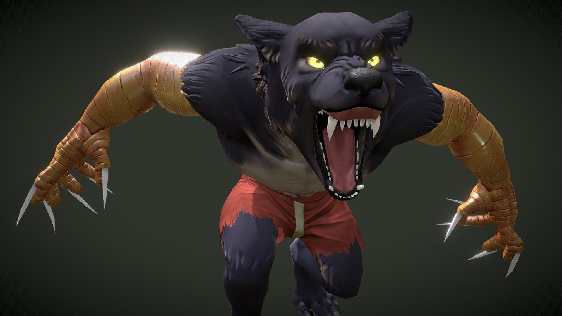 Saberwulf (Fanart) - 3D model by Lynda Murray (@impdragon) [da939b2 ...