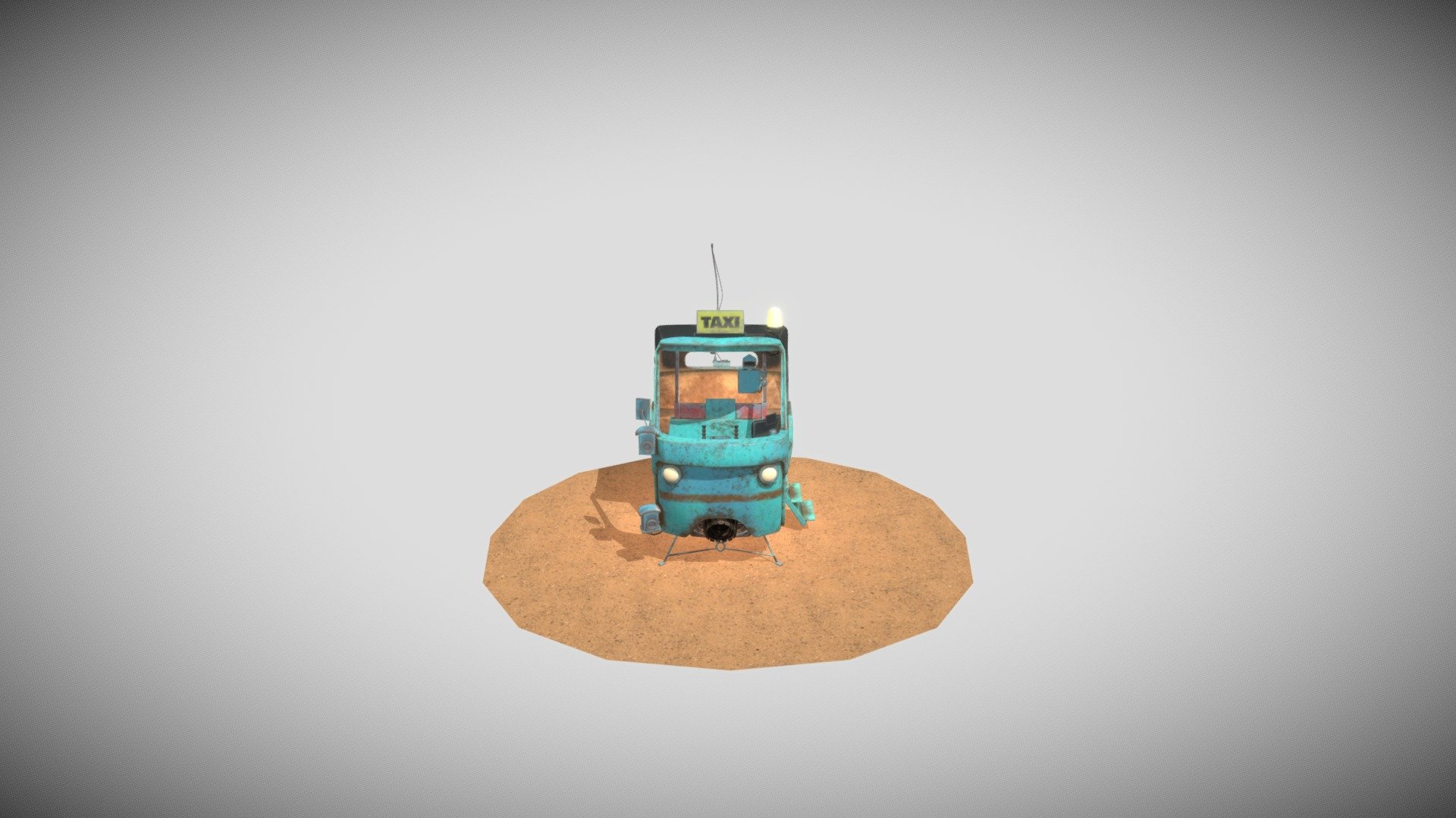 Stylized Dieselpunk Auto Rickshaw - Download Free 3D model by ...