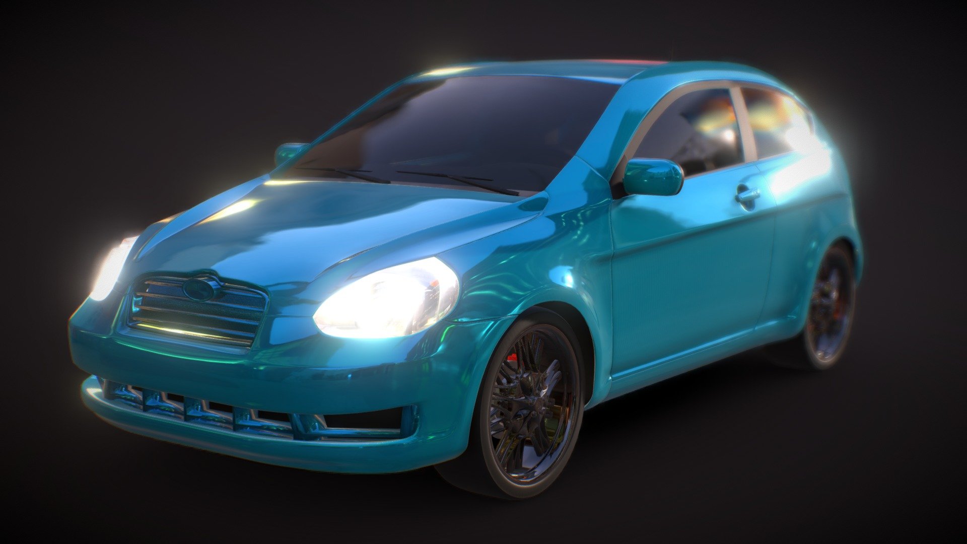 Hatchback car model - Download Free 3D model by ReneCGI [da97959 ...