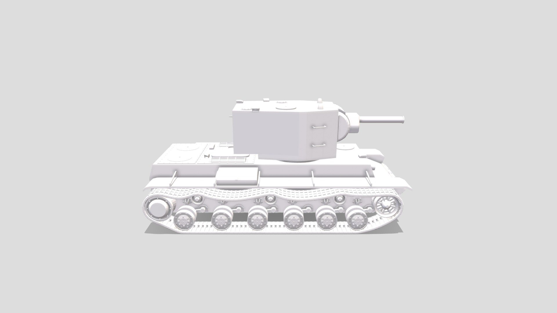 KV-2 by JIaCTuK (planning to add texture later) - 3D model by JIaCTuK ...