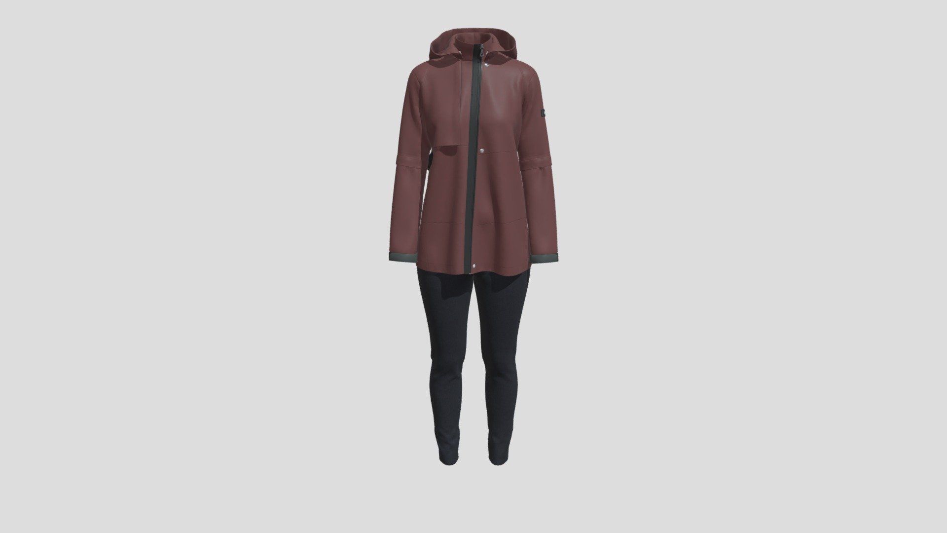 Women Techwear Jacket Outfit - Buy Royalty Free 3D model by najdmie ...
