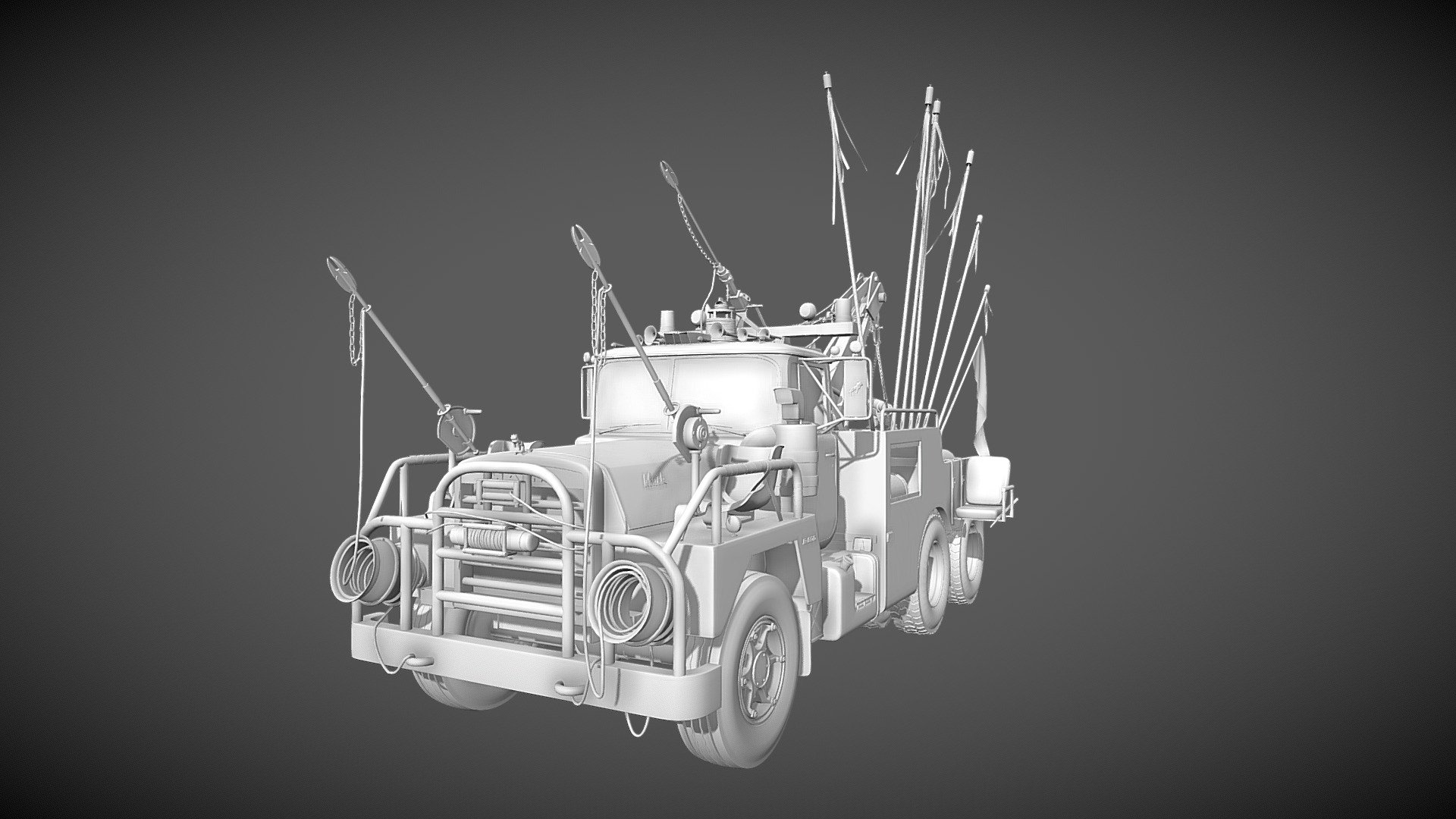 Fury Road Tow Truck - 3D model by CECI (@suny9700408) [da99bec] - Sketchfab
