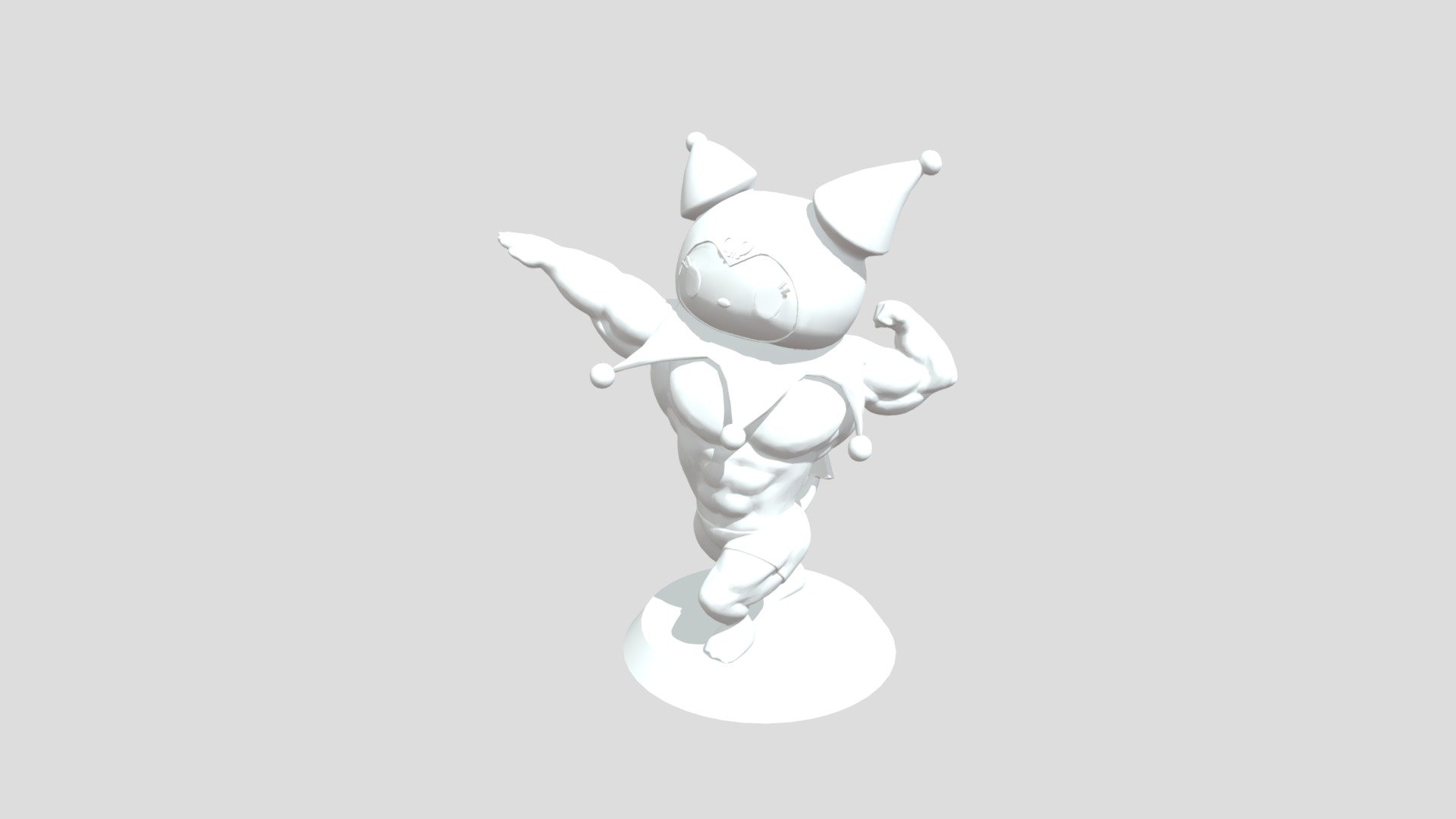 Kuromi Swole - Download Free 3D model by Caotikman [da9ca32] - Sketchfab