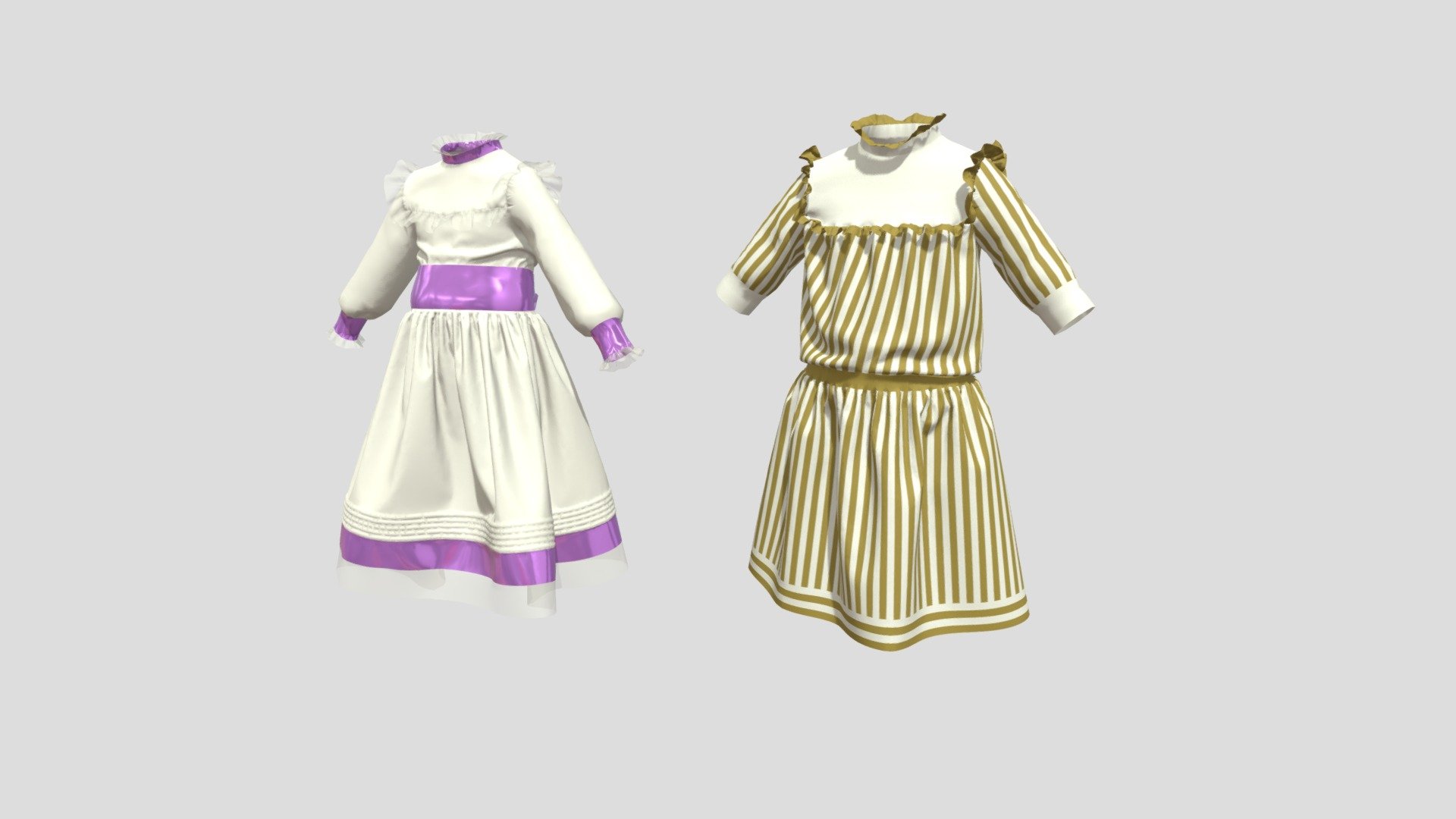 Victorian Childs outfit - Download Free 3D model by A9908244 [da9cf53 ...