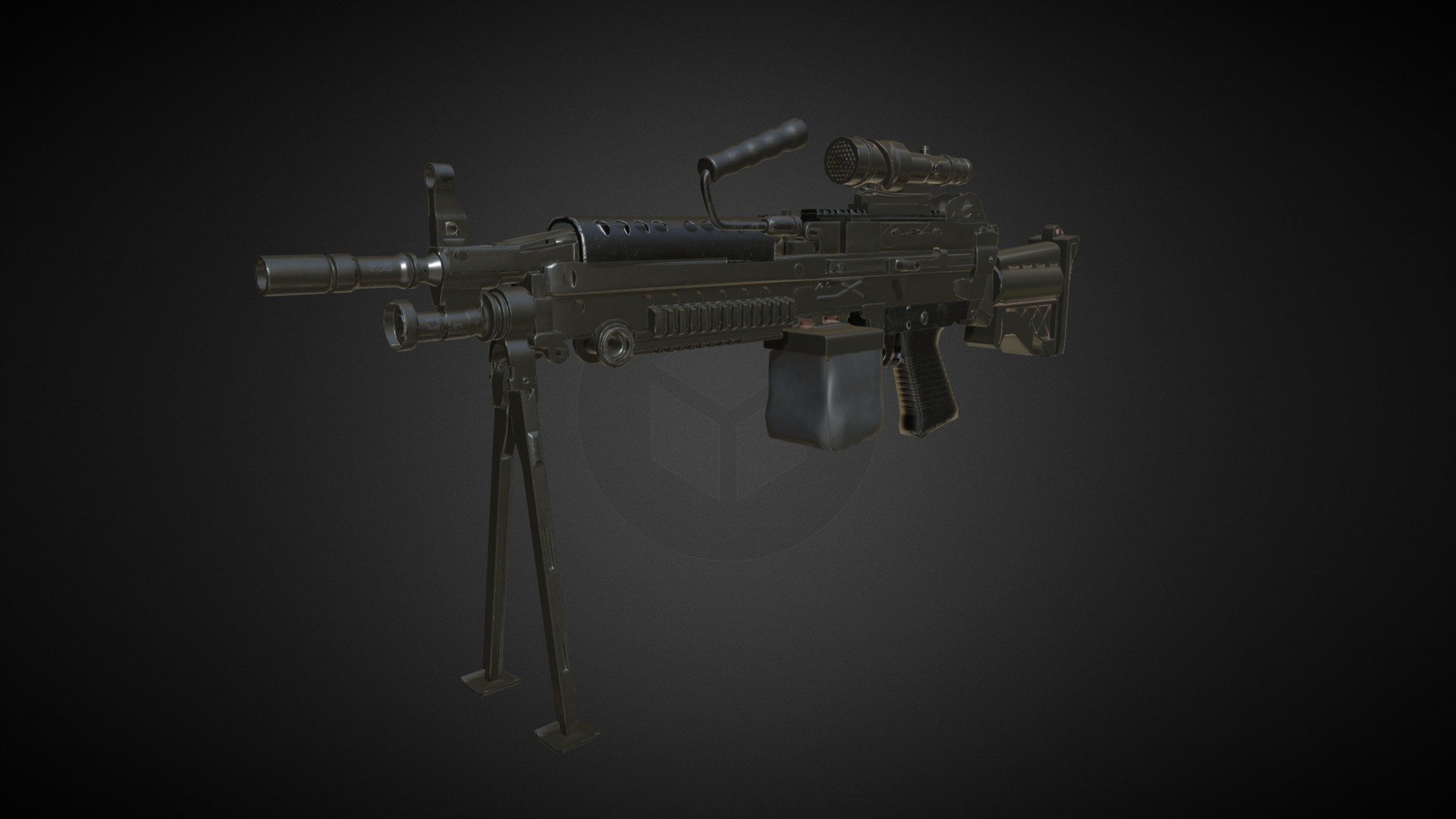 M249 - 3D model by johnak [da9dfcf] - Sketchfab