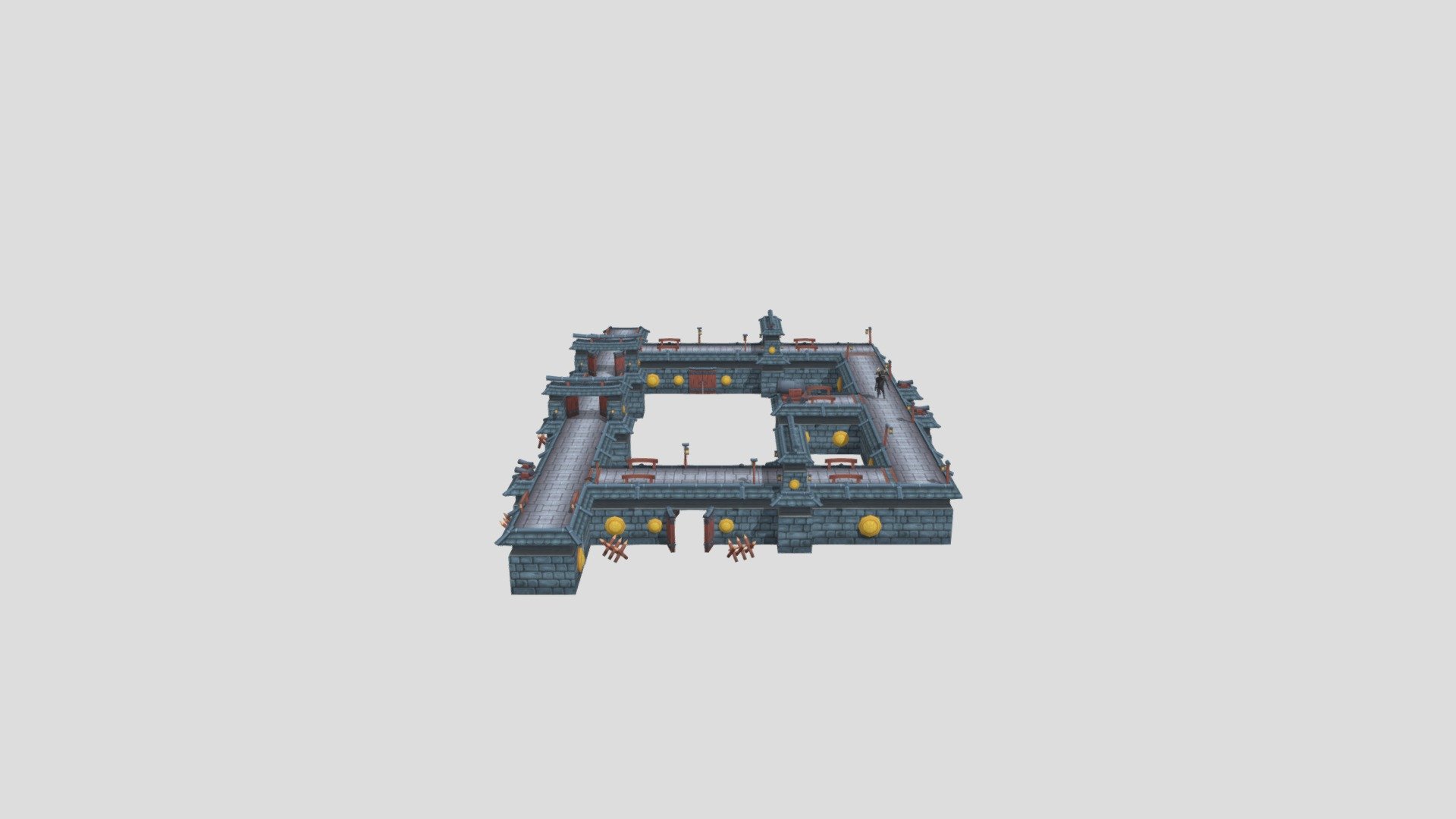 Bull Castle Walk - 3D model by fahimsaaju [da9e6b7] - Sketchfab