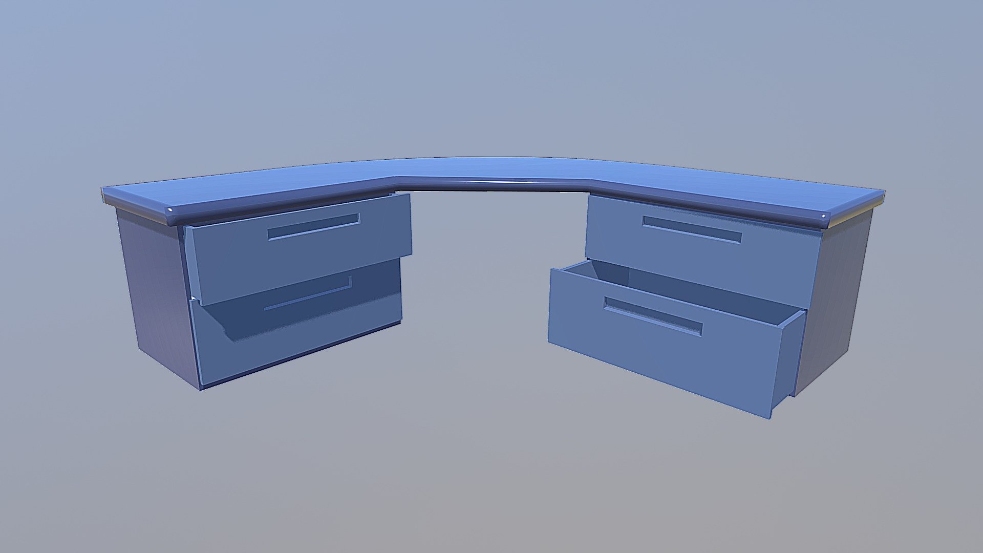 Desk - 3D model by Kerrie_Graham [daa05b5] - Sketchfab