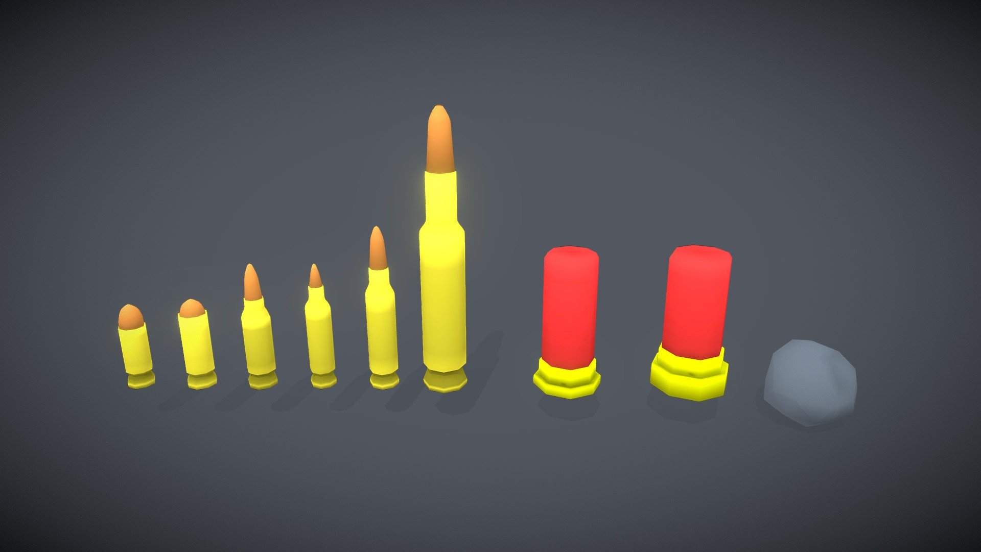 Poly World - Toon Projectiles - Download Free 3D model by ...
