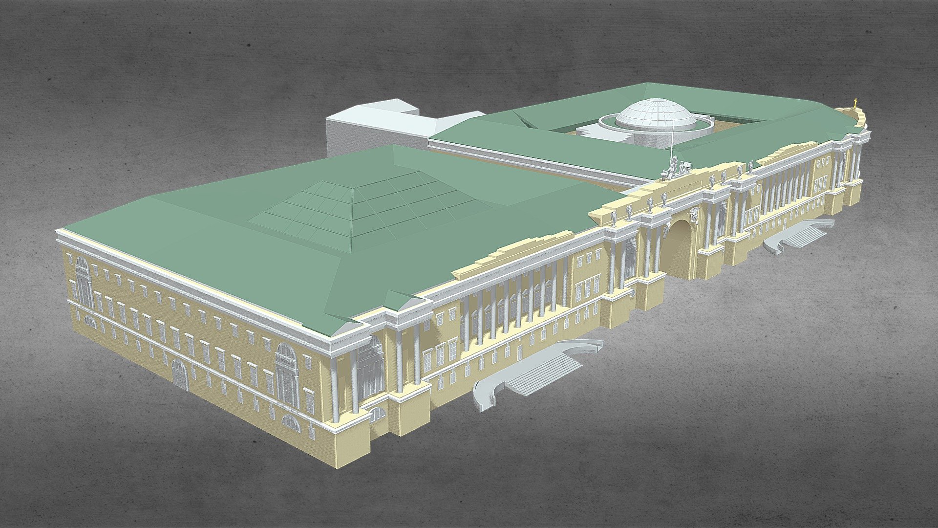 Senat and Sinod, Sankt-Peterburg - 3D model by Slawa_L [daa32e6 ...