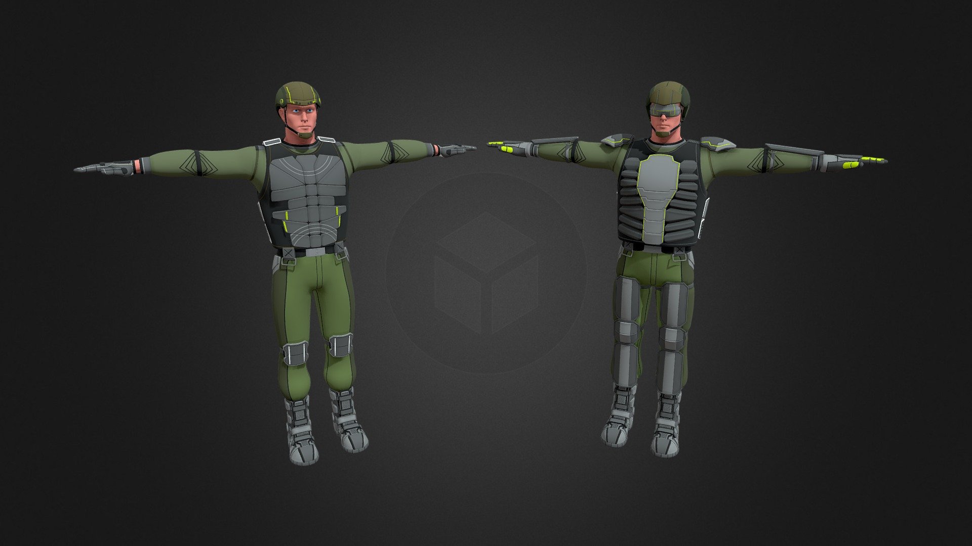 Kevlar Vest / Kevlar Armor - Download Free 3D model by Andrew Kmet ...