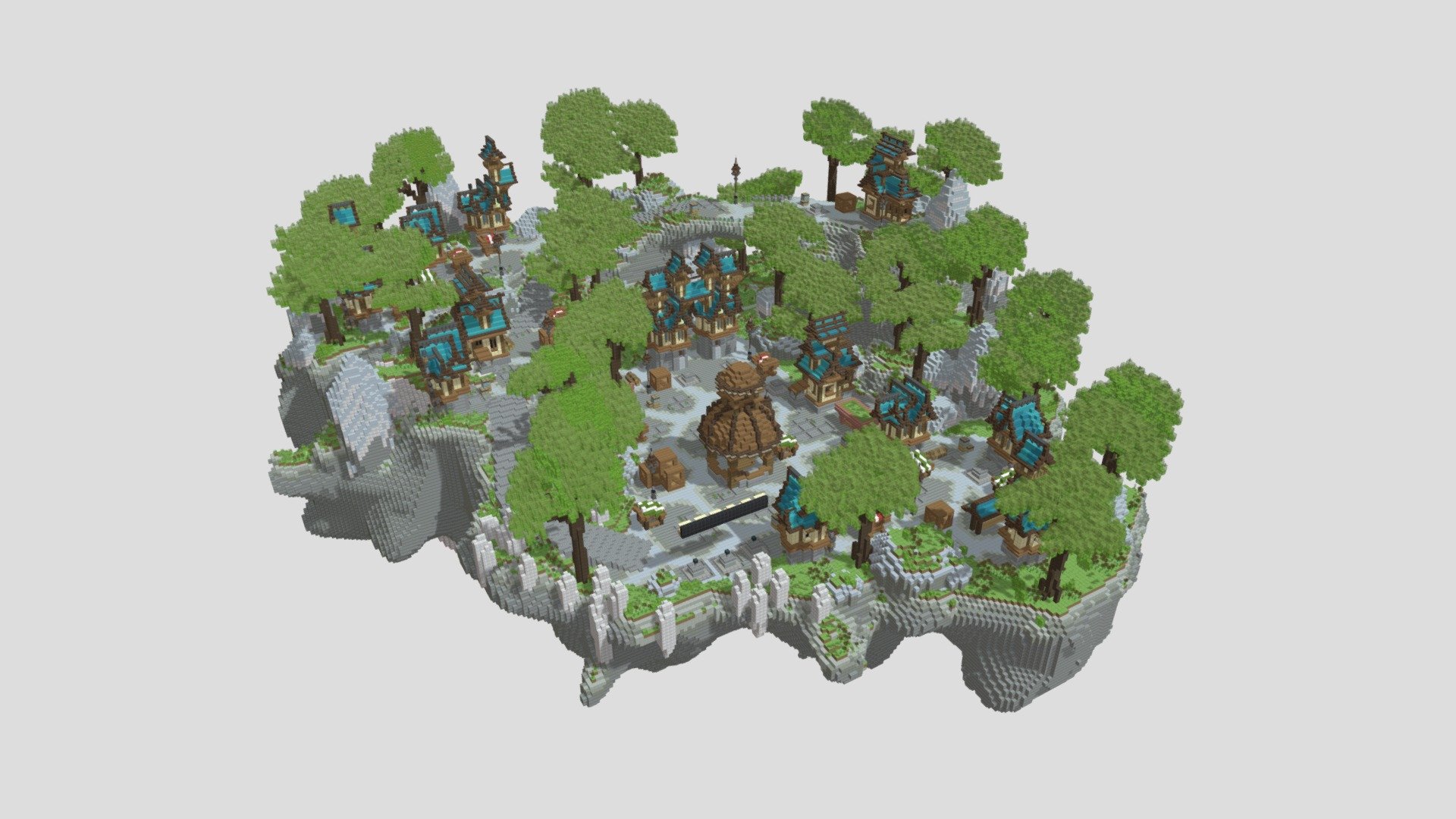 Cyan Village - 3D model by MC-Shop (@Mycri) [daa6250] - Sketchfab
