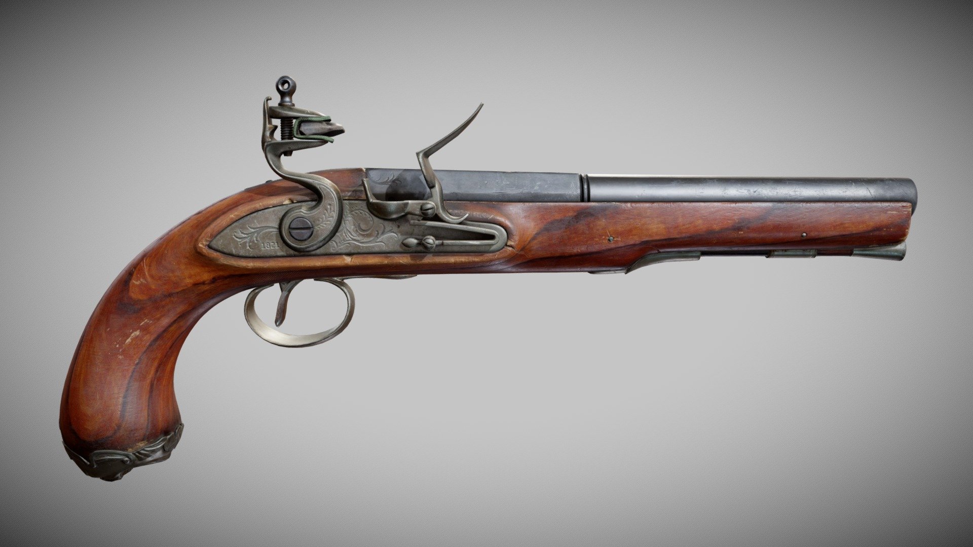 Flintlock - 3D model by lukaszukszymon [daa71d6] - Sketchfab